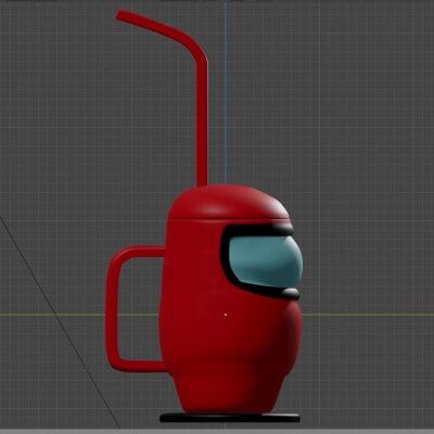 Among Us Mug - 3D Model by Not Safe For Waifus