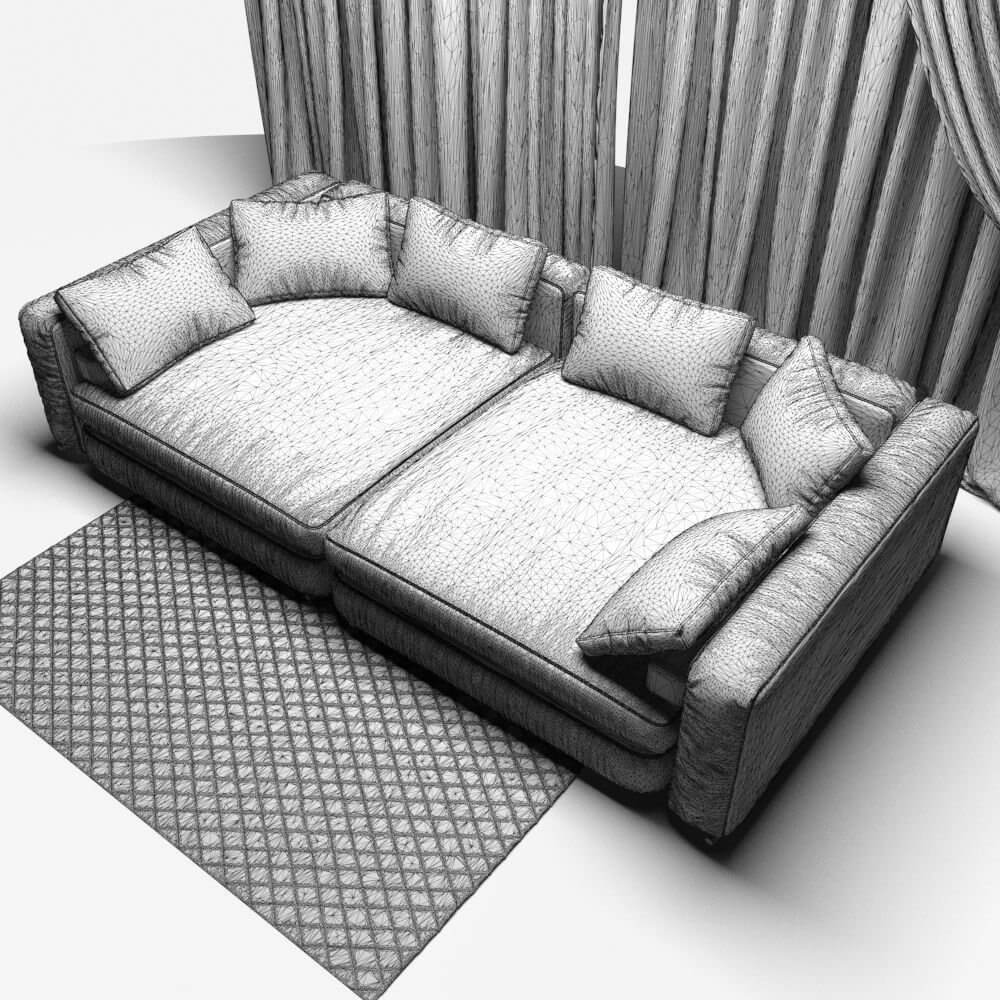 Sofa Jagger - 3D Model by Notfun