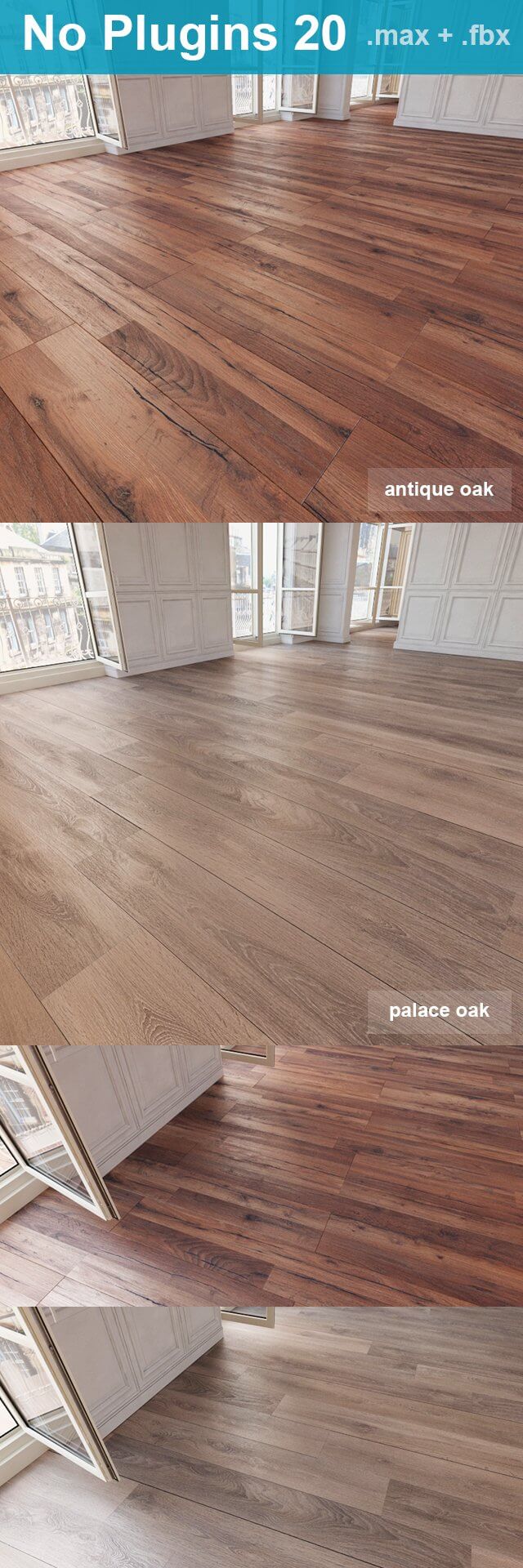 Wooden Floor 20 - 3D Model by Notfun