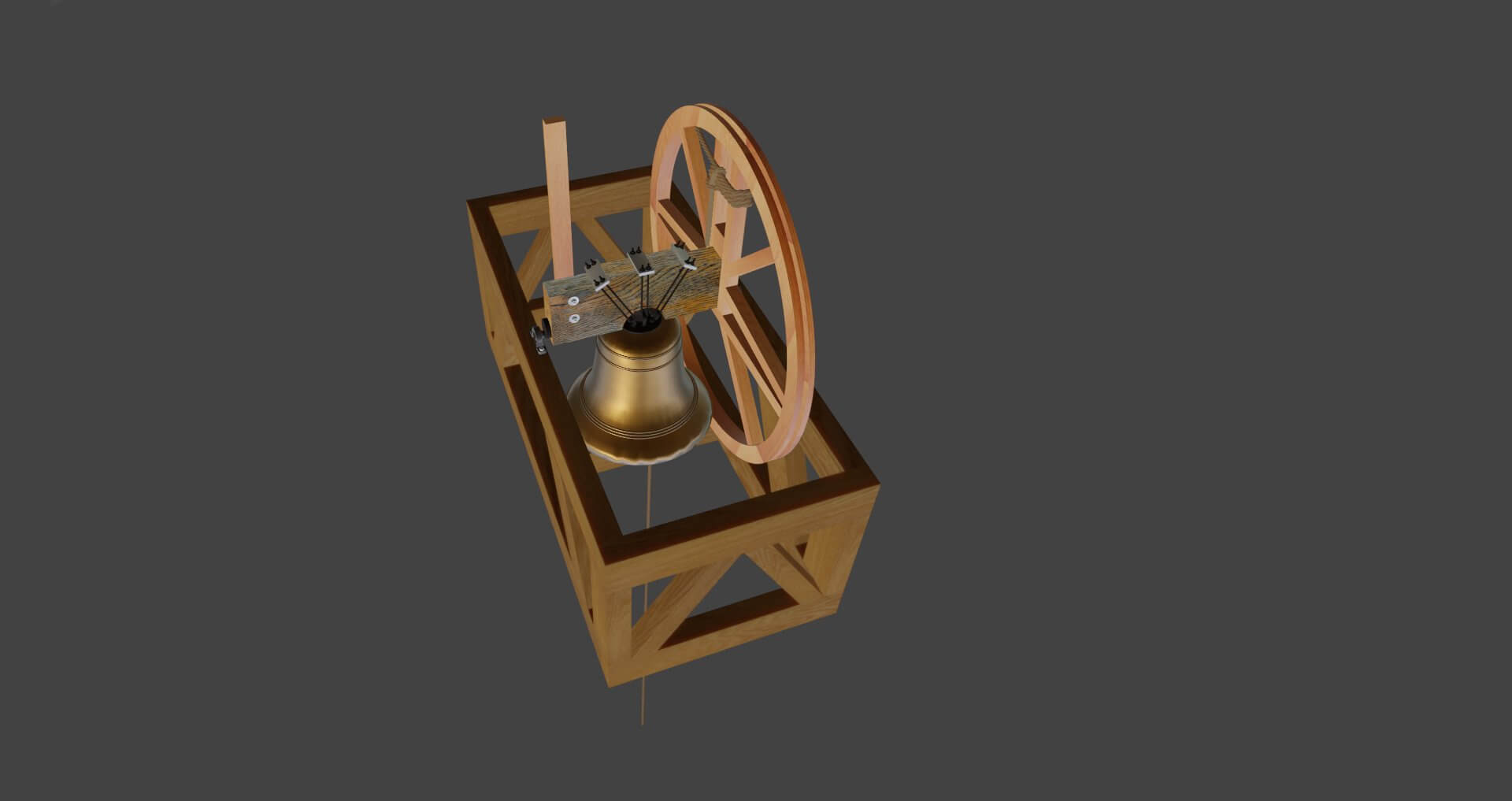 Church Bell Assembly - Free 3D Model by notofsoundmind