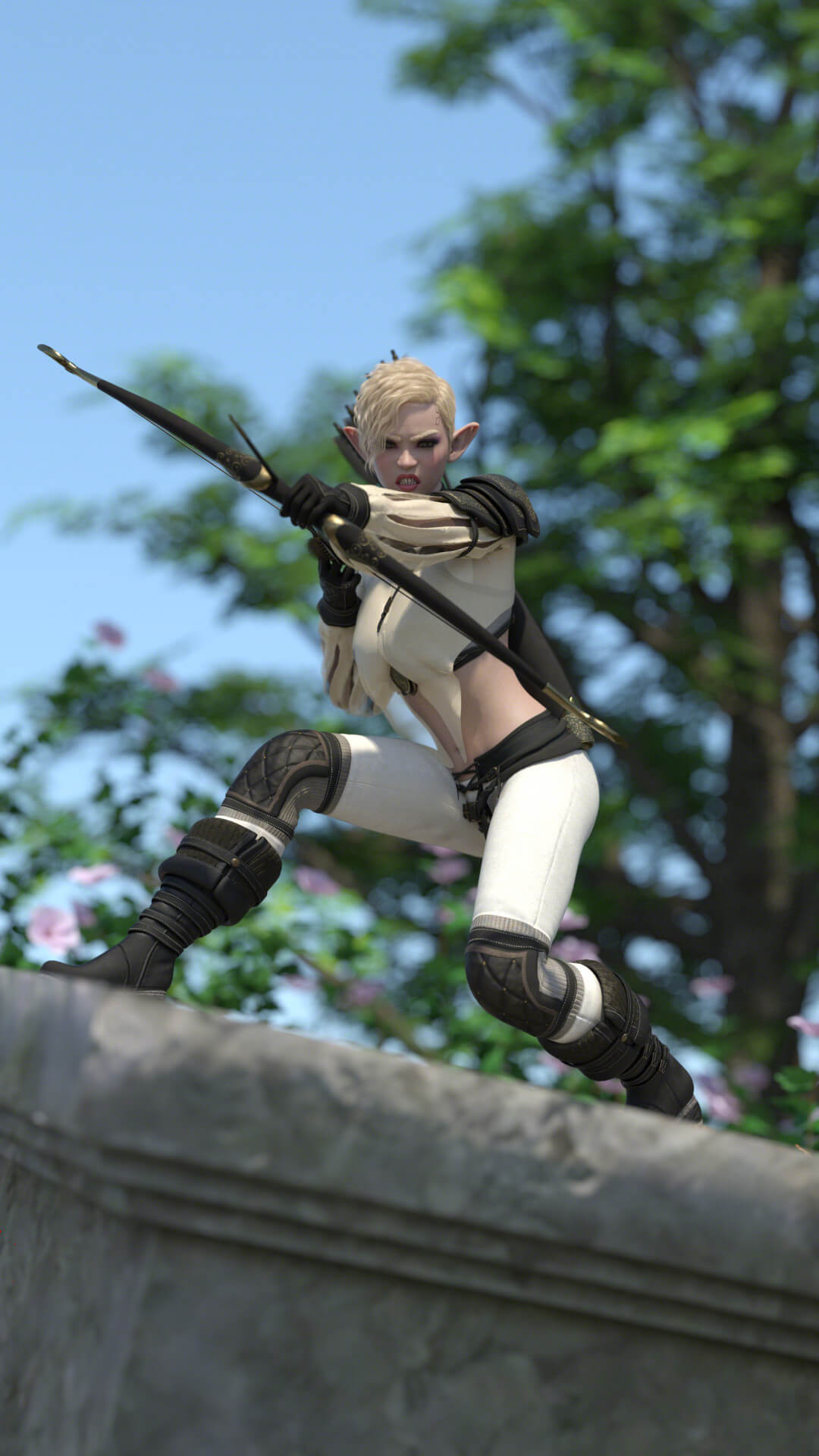 Aredhel The Elf 3D Desktop HD Wallpaper