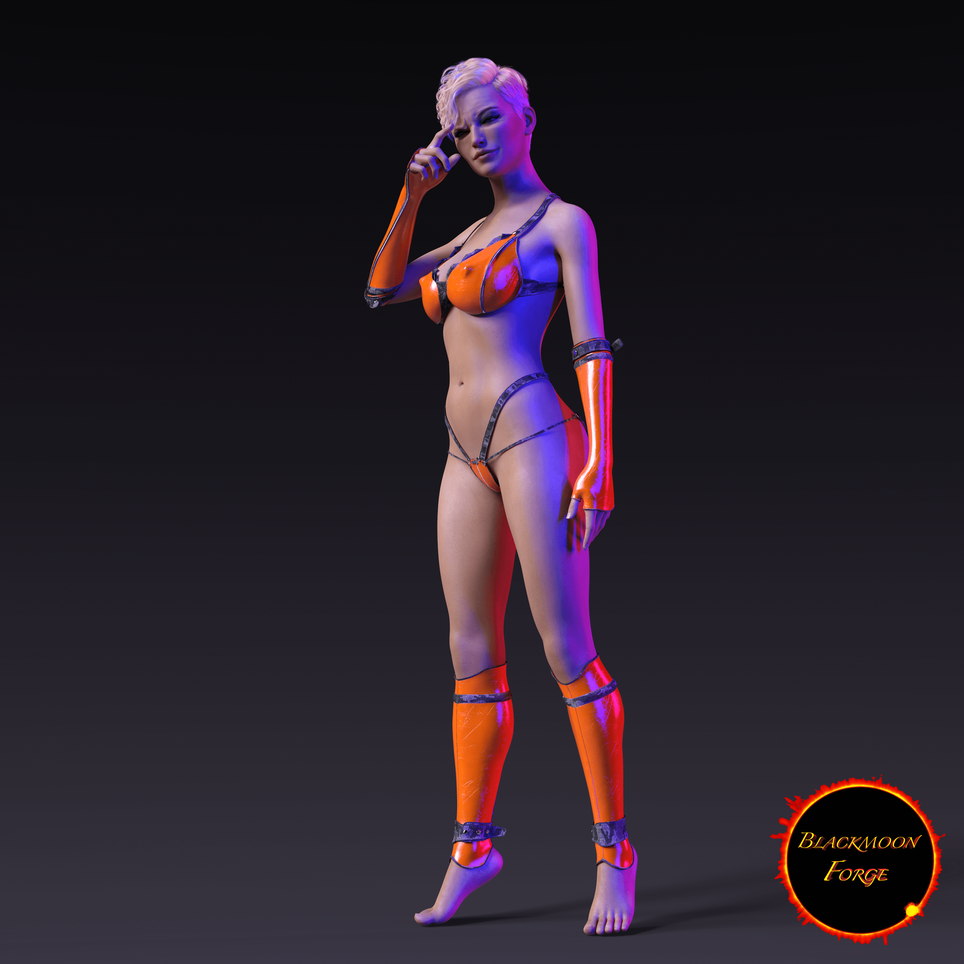 Zoe Posing 3D Render | RenderHub Gallery