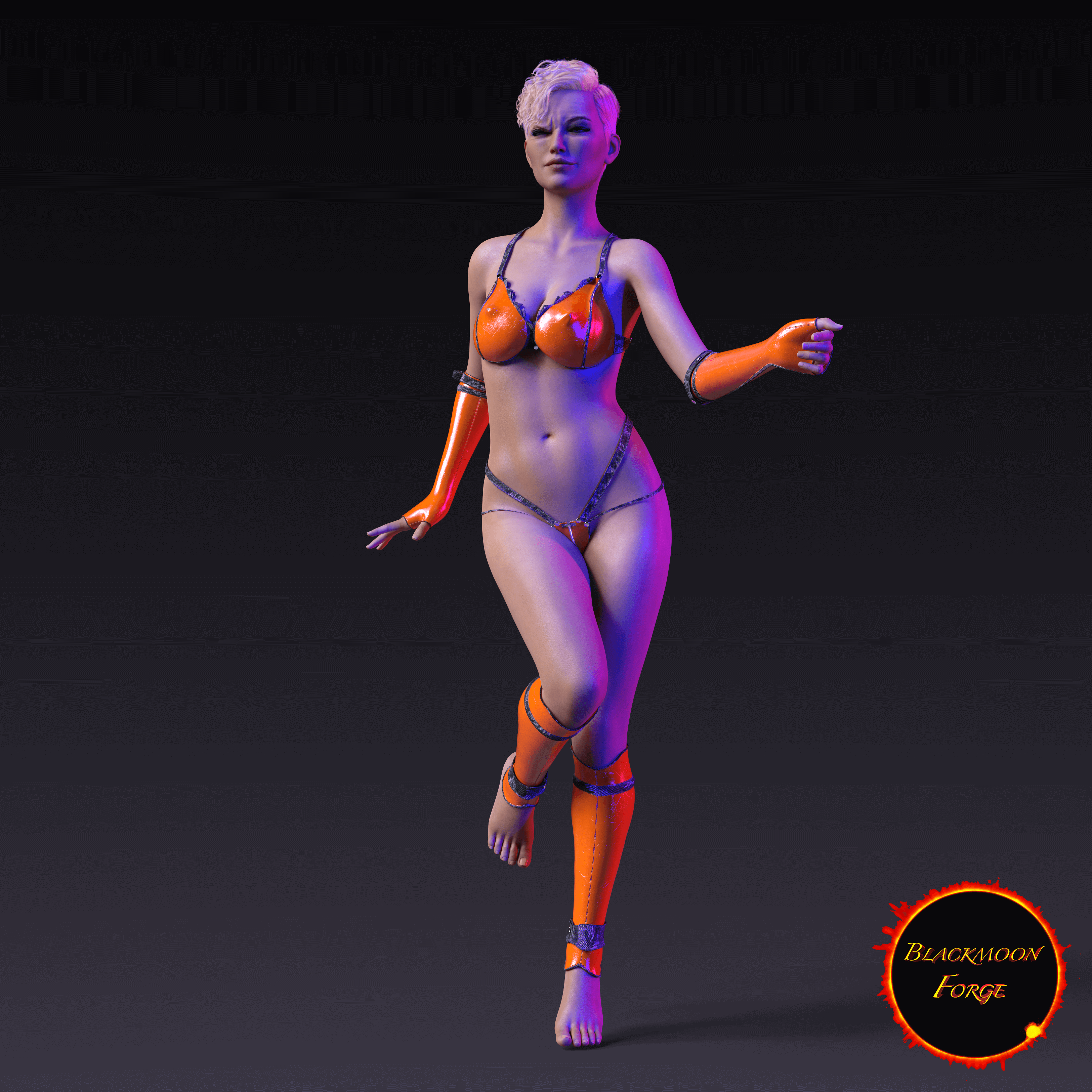 Zoe Posing 3D Render | RenderHub Gallery