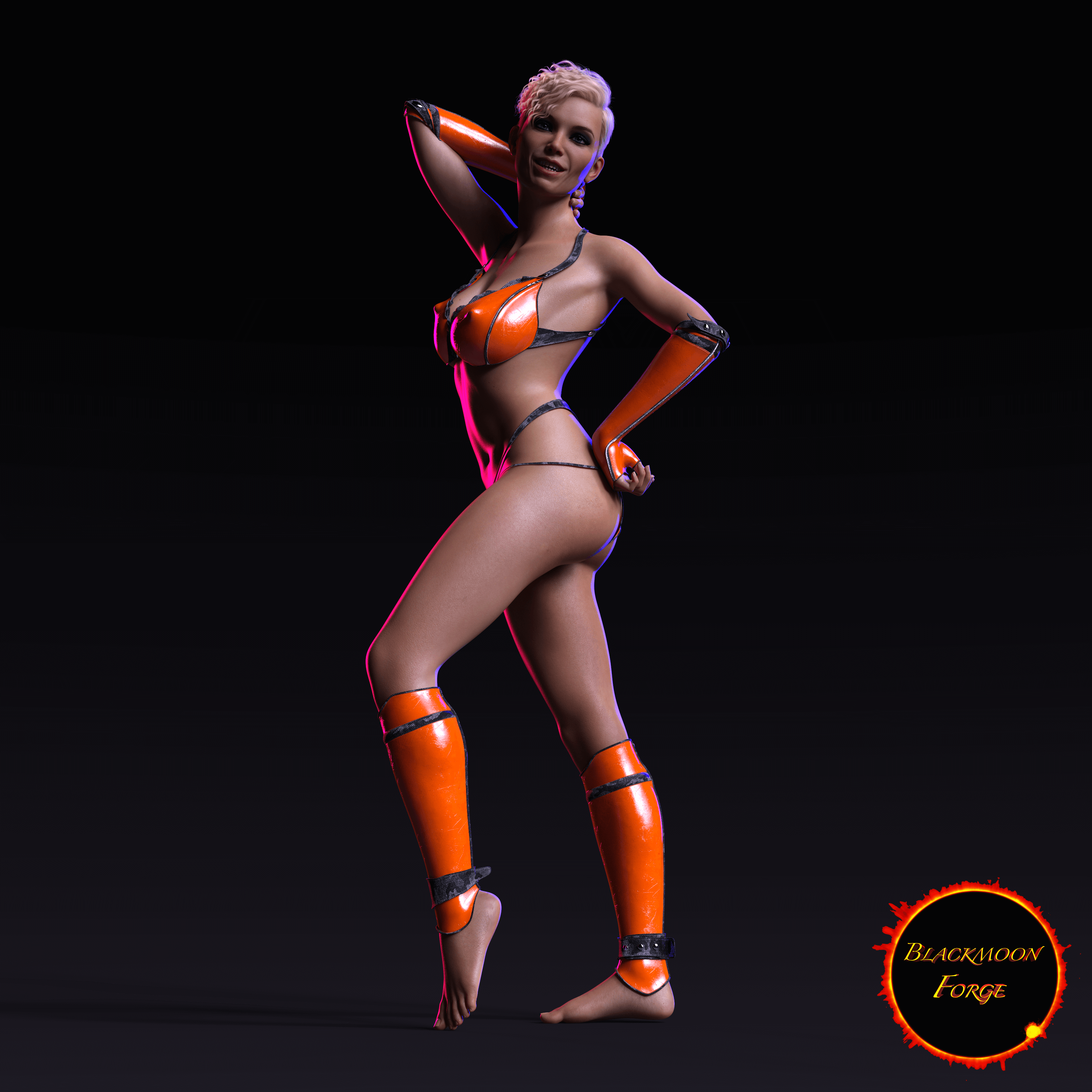 Zoe Posing 3D Render | RenderHub Gallery