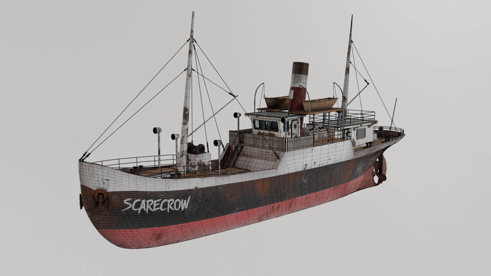 Old Ship - 3D Model by NurovNikolay