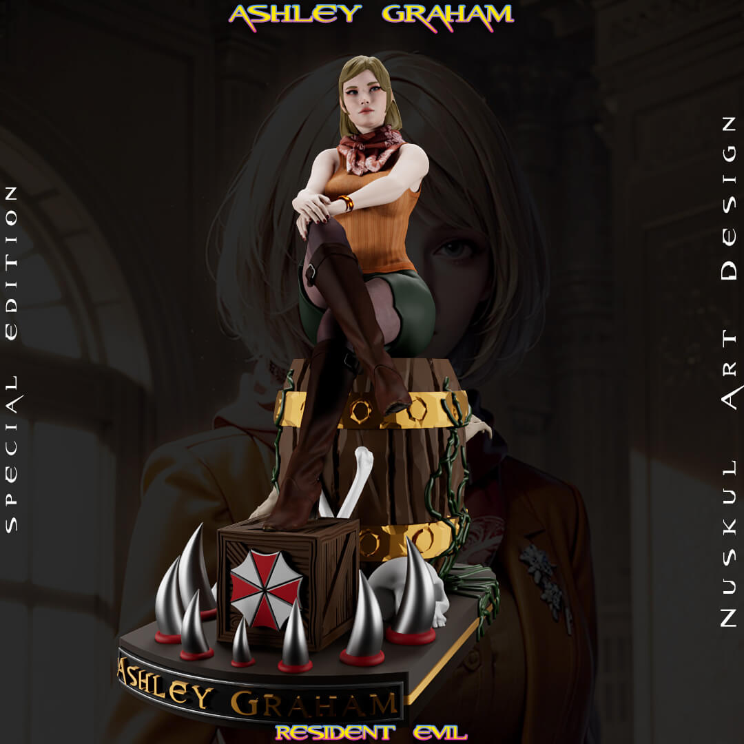 Ashley Graham - Resident Evil 4 3D Model by Nuskul Art