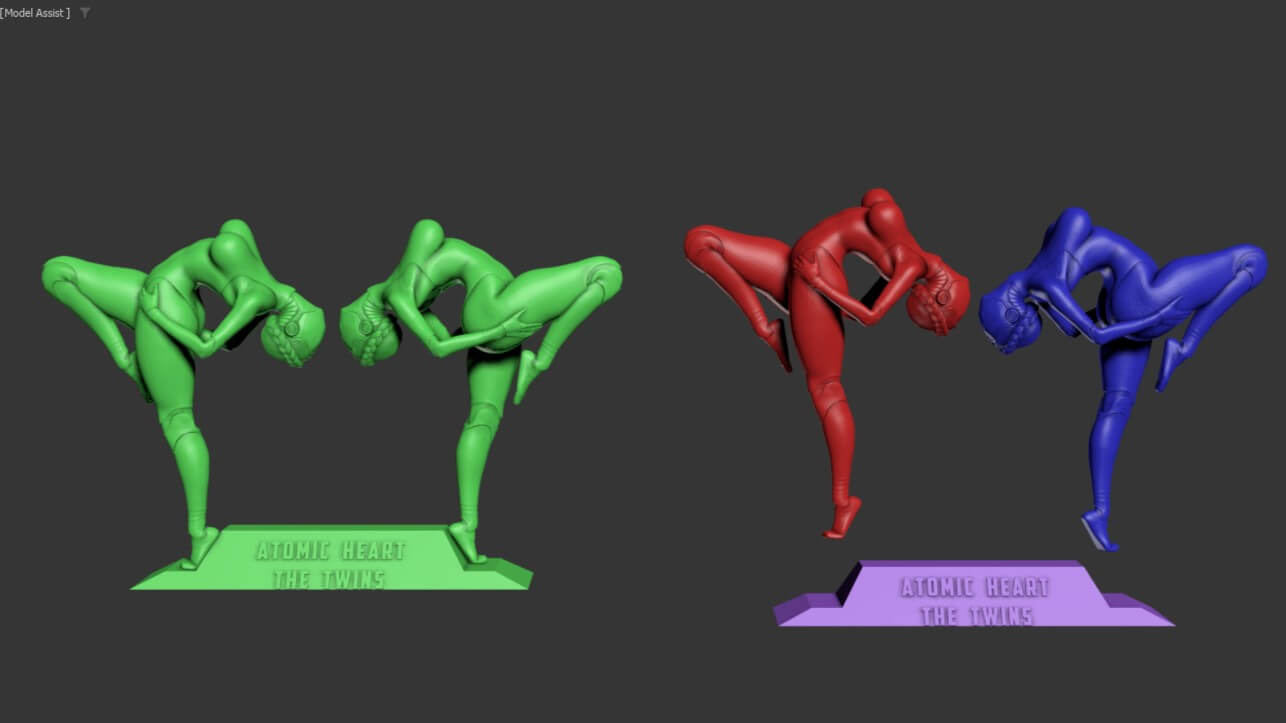 Atomic Heart - The Twins - Collectible Edition Free 3D Model by Nuskul Art