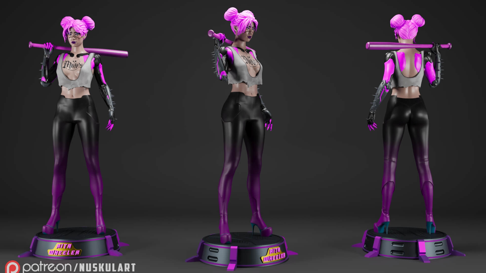 Rita Wheeler - Cyberpunk 2077 3D Model by Nuskul Art