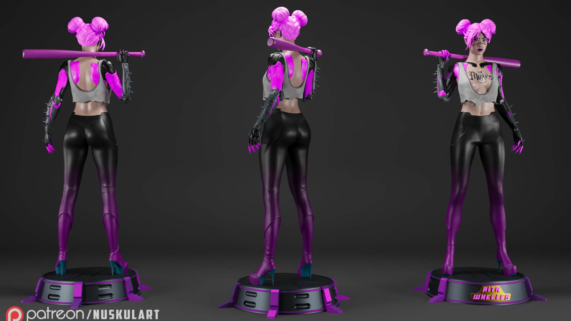 Rita Wheeler - Cyberpunk 2077 - Collectible - 3D Print by Nuskul Art