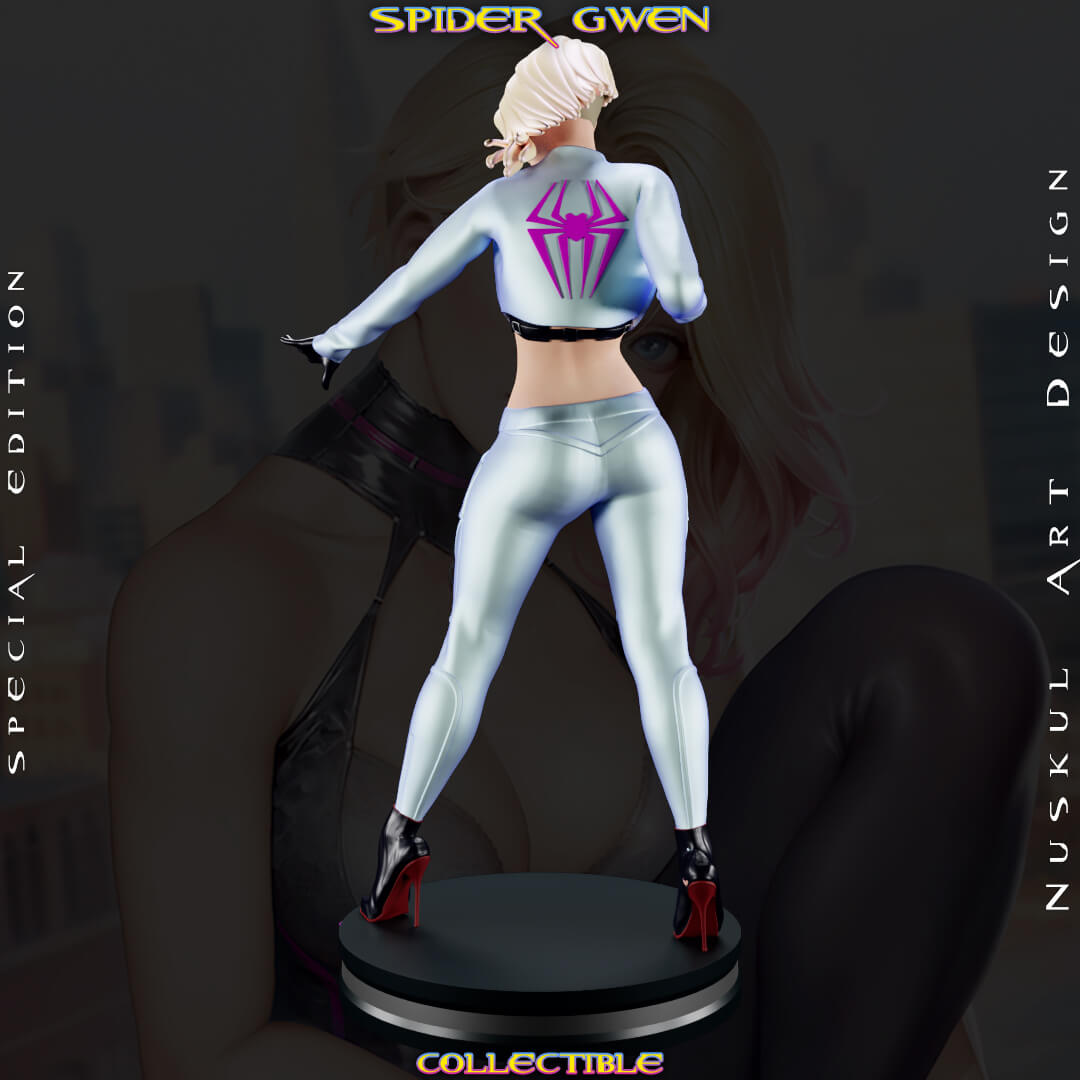 Spider Gwen Stacy Across The Spider Verse 3d Model By Nuskul Art