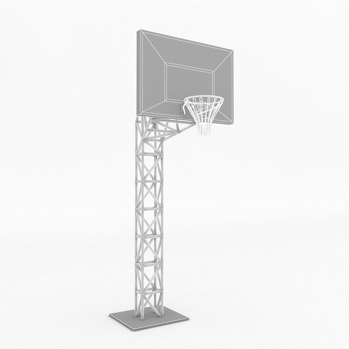 Basketball Hoop - 3D Model by nvere
