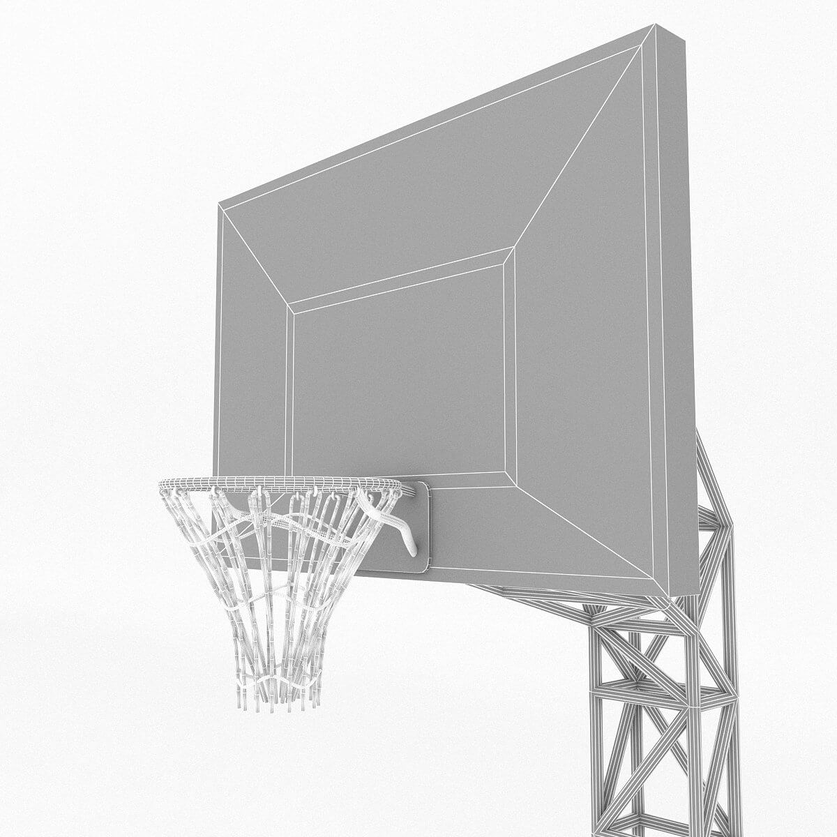 Basketball Hoop - 3D Model by nvere