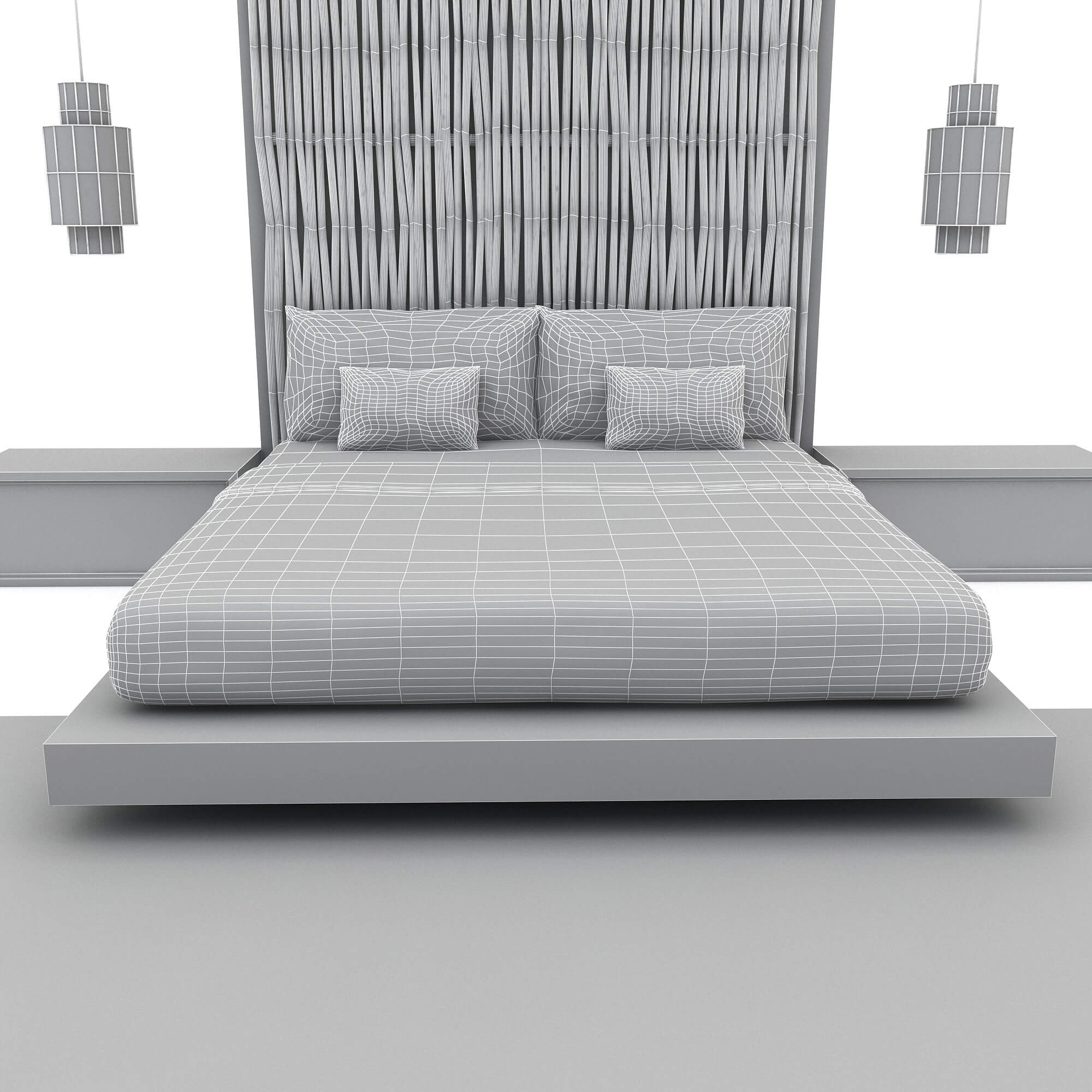 Bohemian Bed 03 - 3D Model by nvere