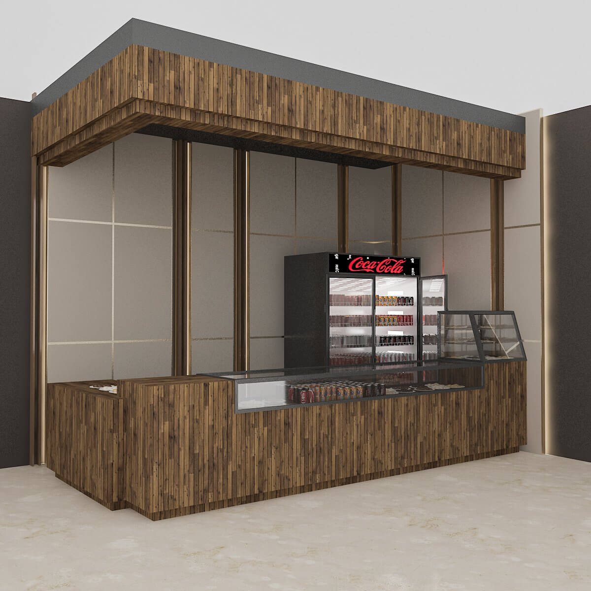 Small Cafe - 3D Model by nvere