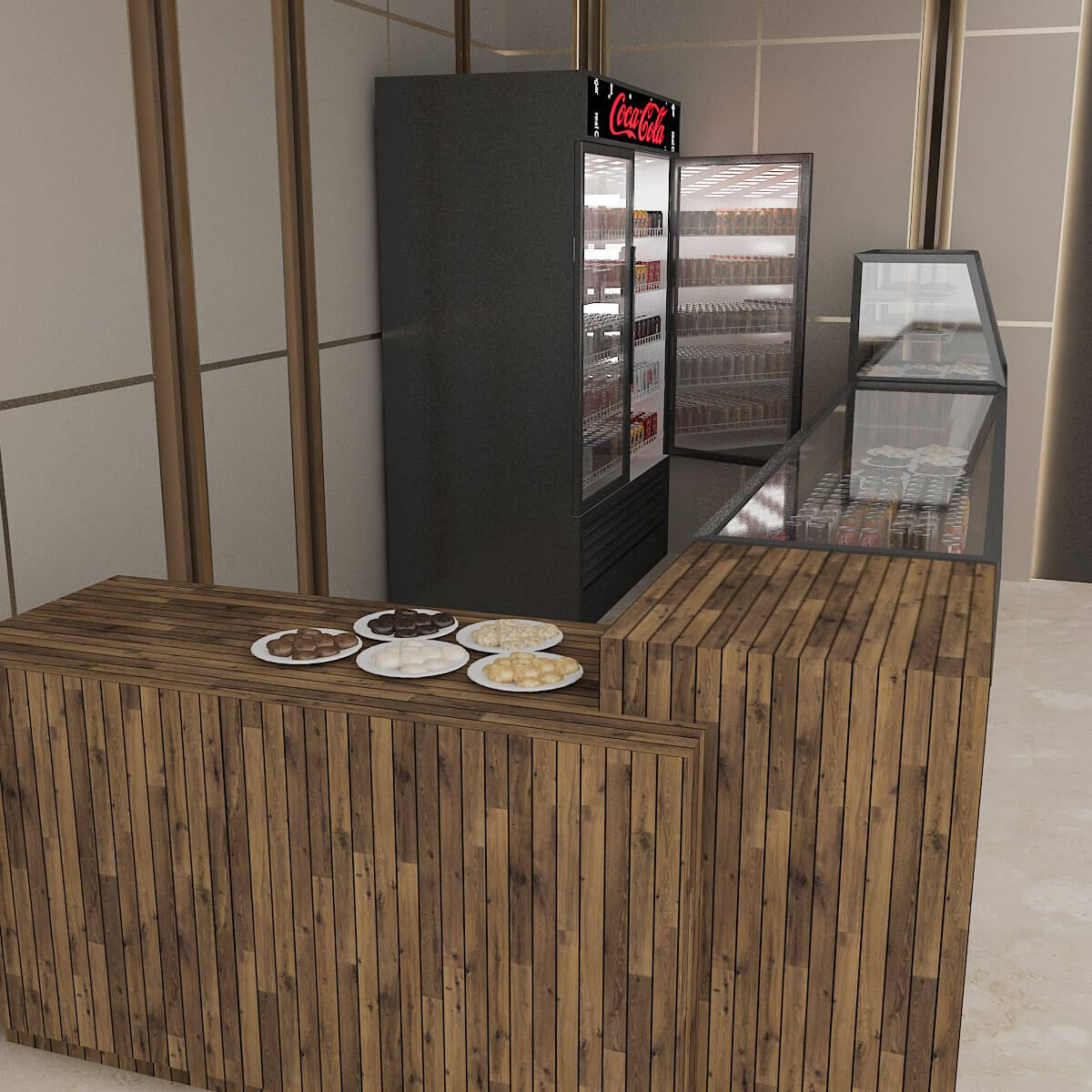 Small Cafe - 3D Model by nvere