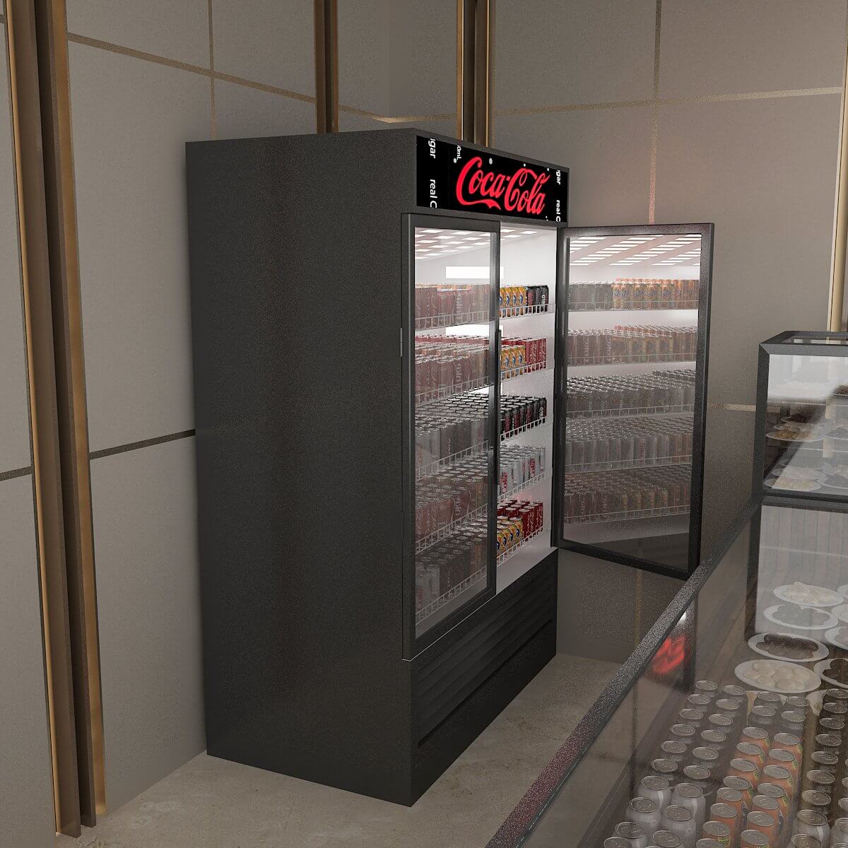 Small Cafe - 3D Model by nvere