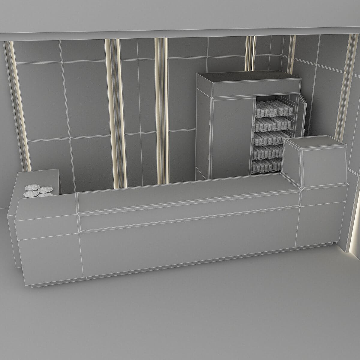 Small Cafe - 3D Model by nvere