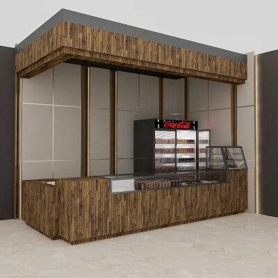 Small Cafe - 3D Model by nvere