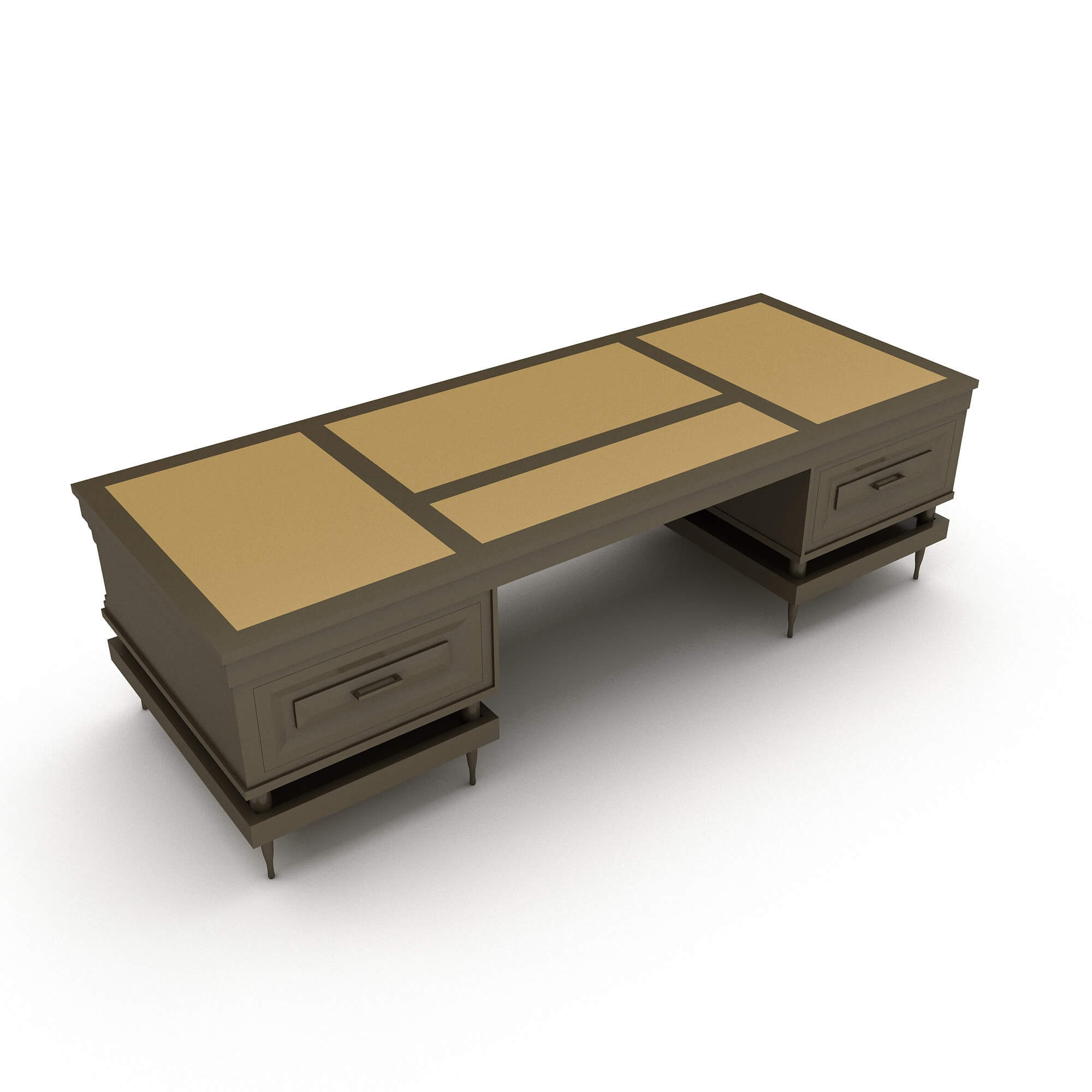 Classic Office Desk - 3D Model by nvere