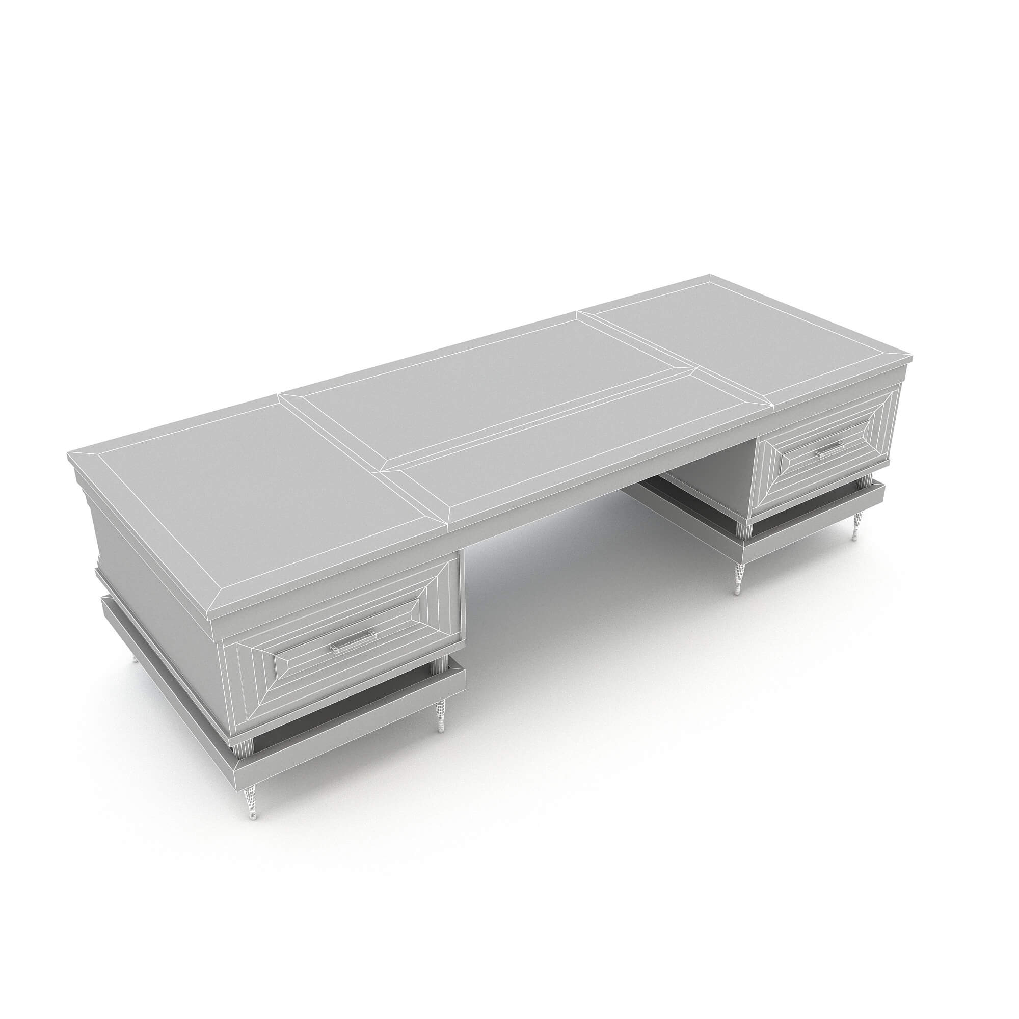 Classic Office Desk - 3D Model by nvere