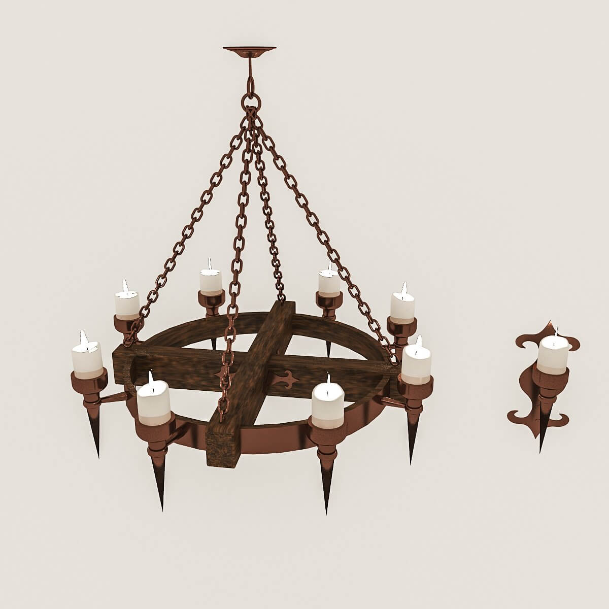 Contemporary Ceiling Light - 3D Model by nvere