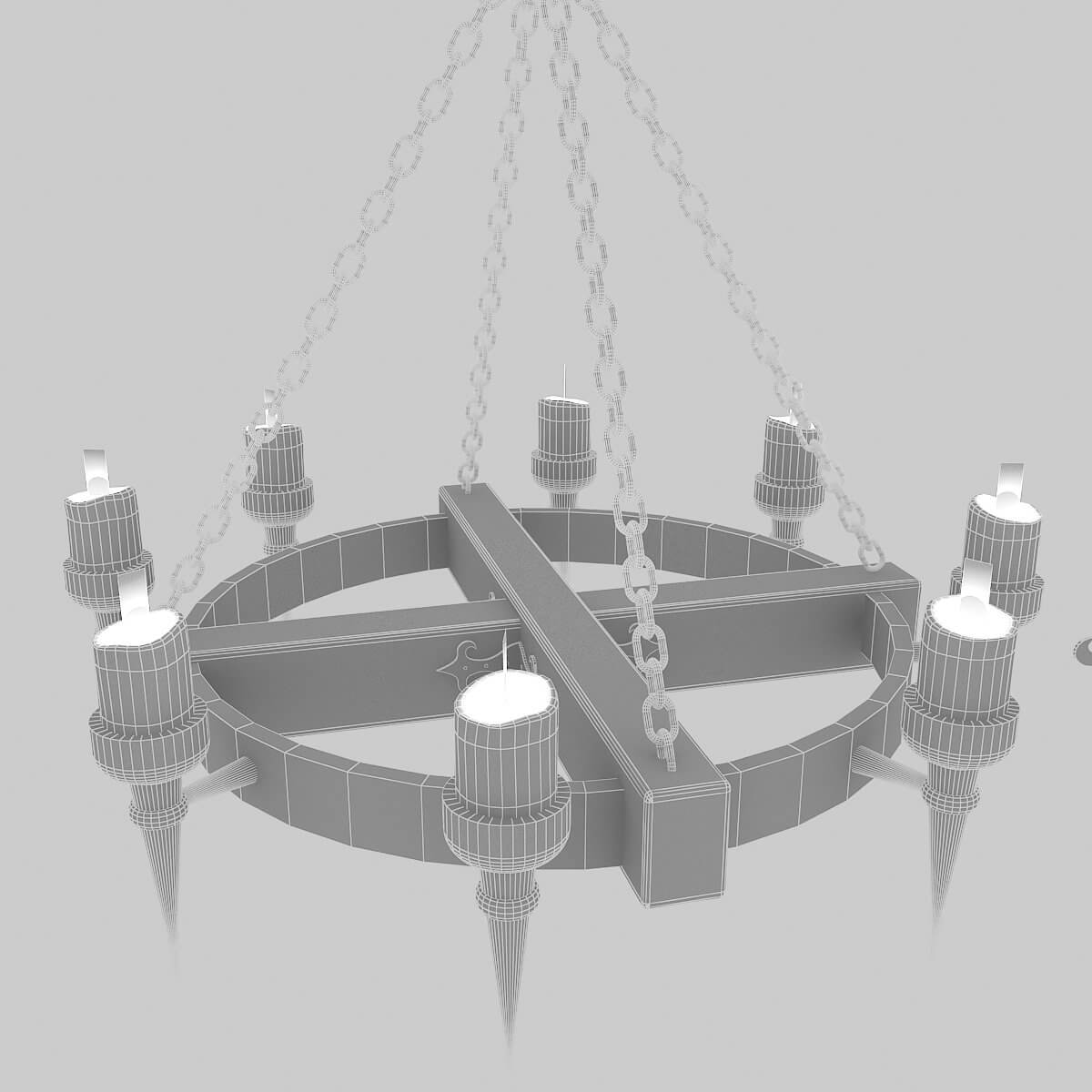 Contemporary Ceiling Light - 3D Model by nvere