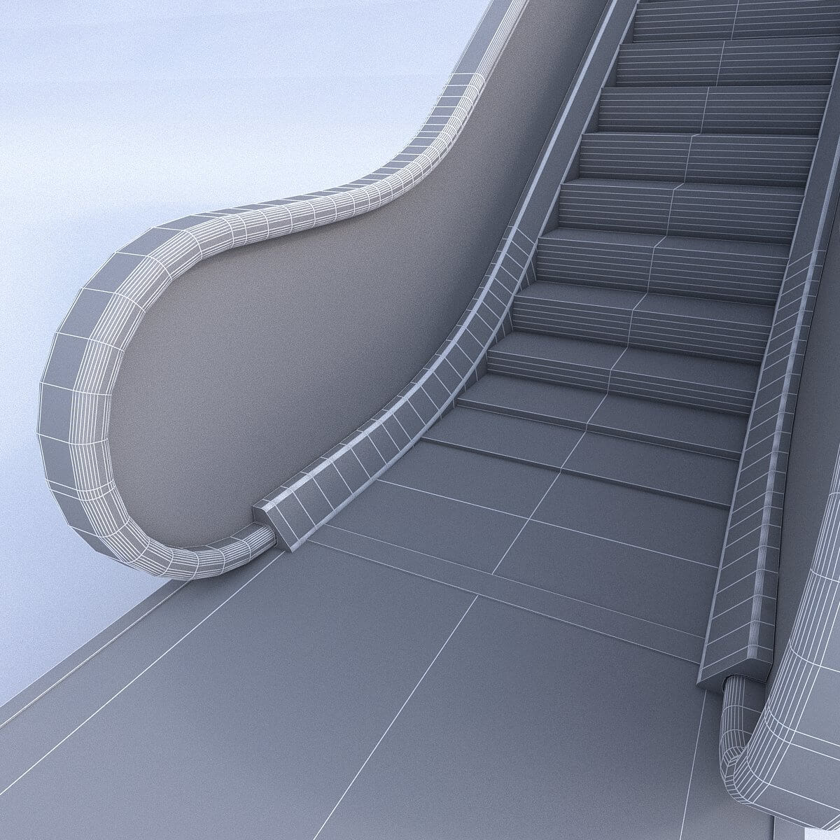 Escalator - 3D Model by nvere