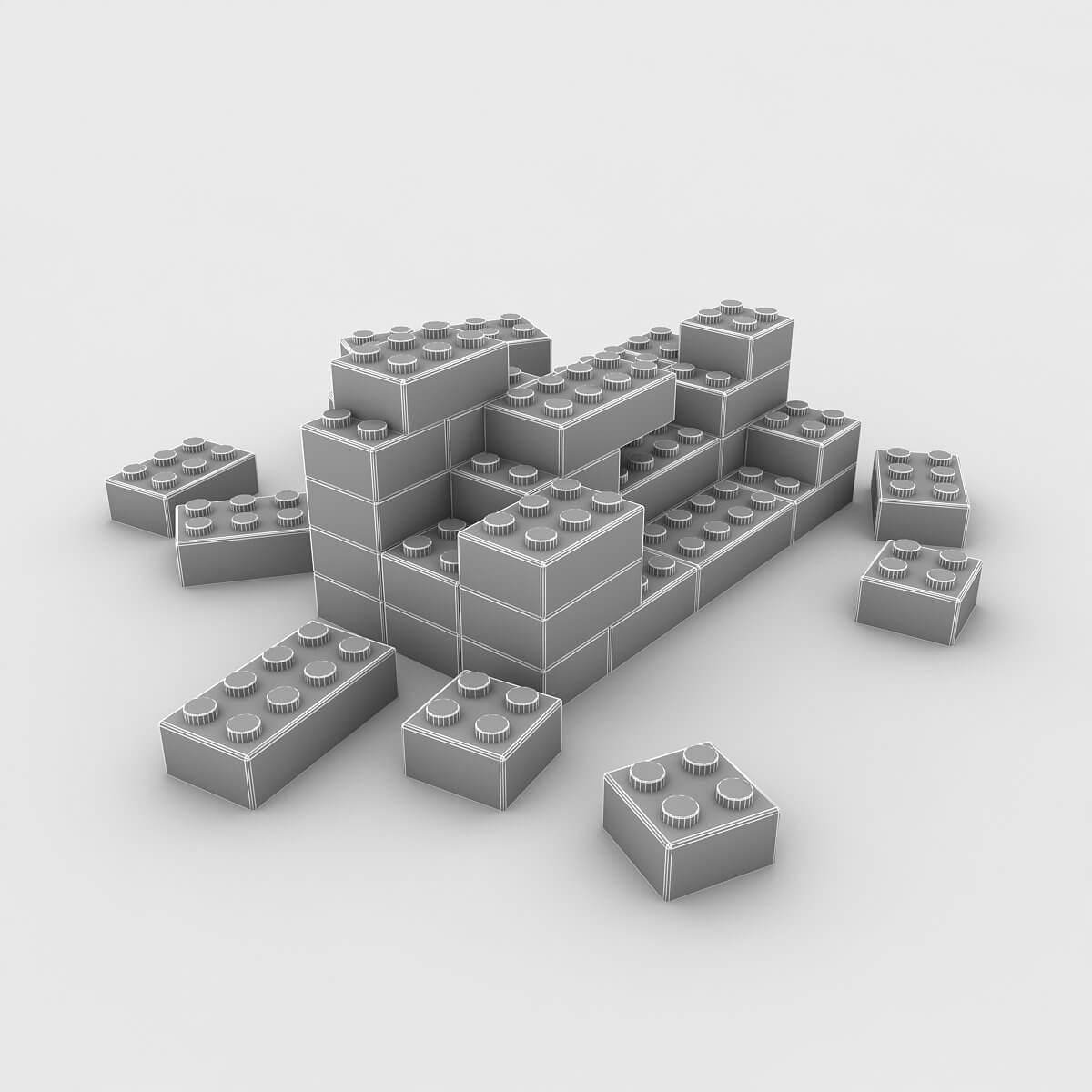 Building Block Toy - 3D Model by nvere
