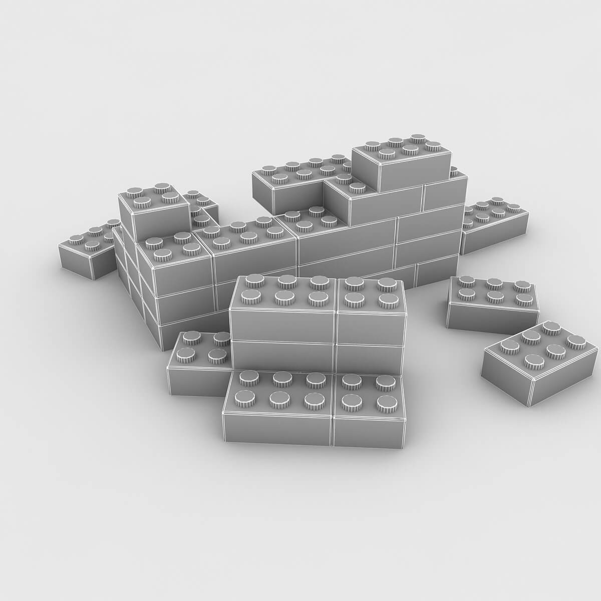 Building Block Toy - 3D Model by nvere