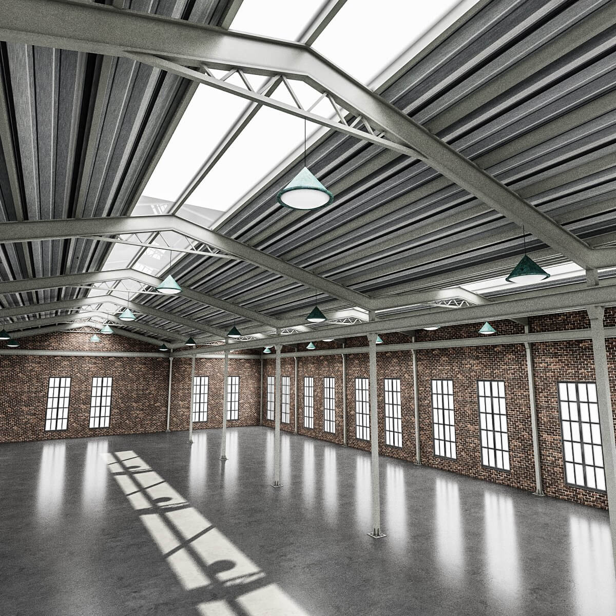 Factory Interior - 3D Model by nvere