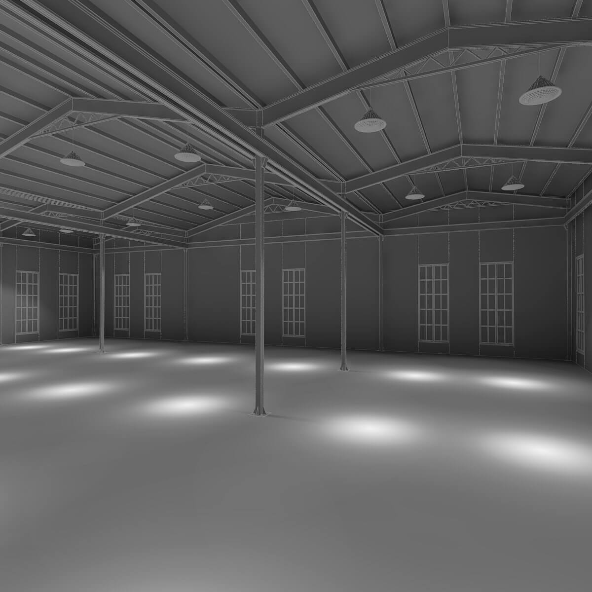 Factory Interior - 3D Model by nvere