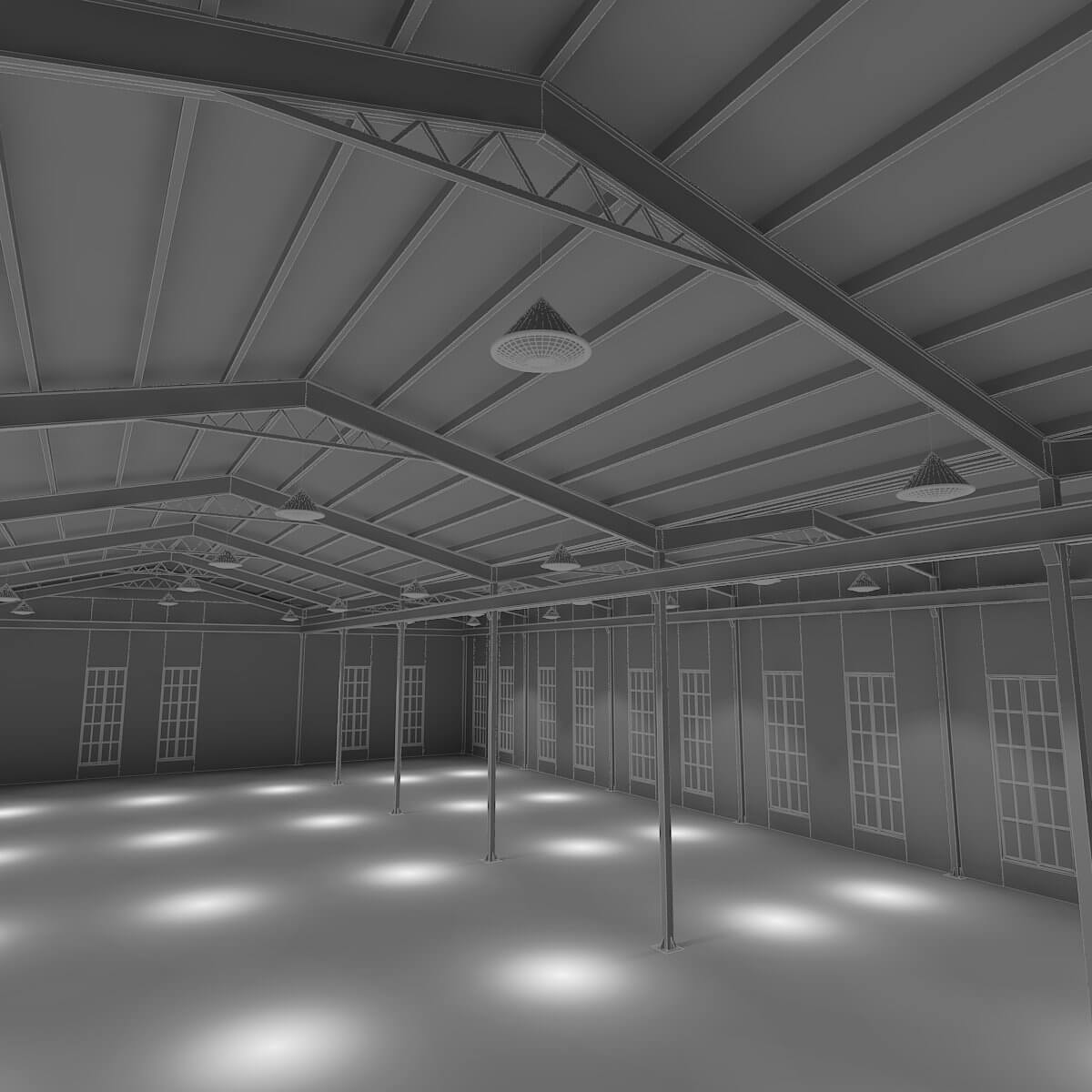 Factory Interior - 3D Model by nvere