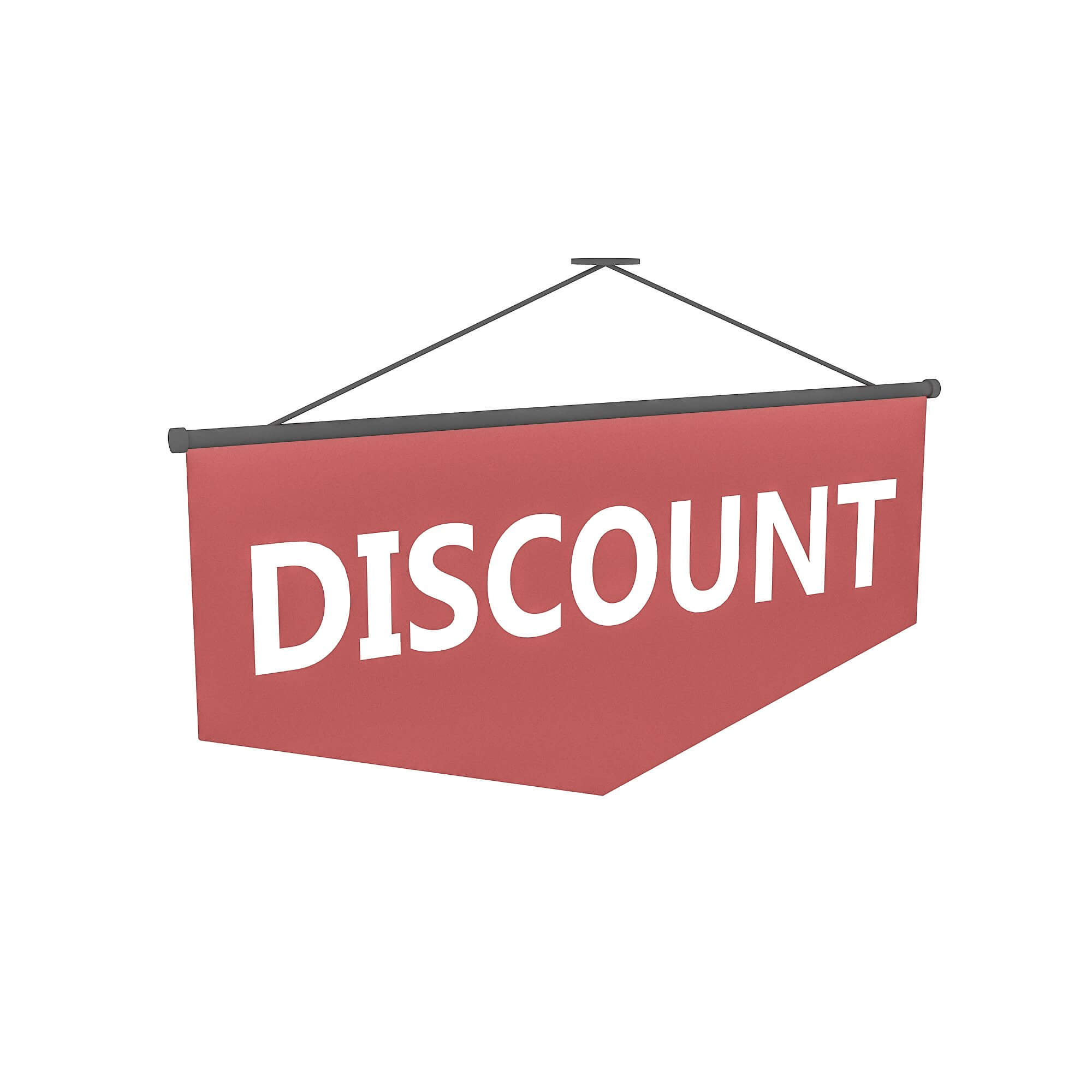 Market Discount Sign - 3D Model by nvere