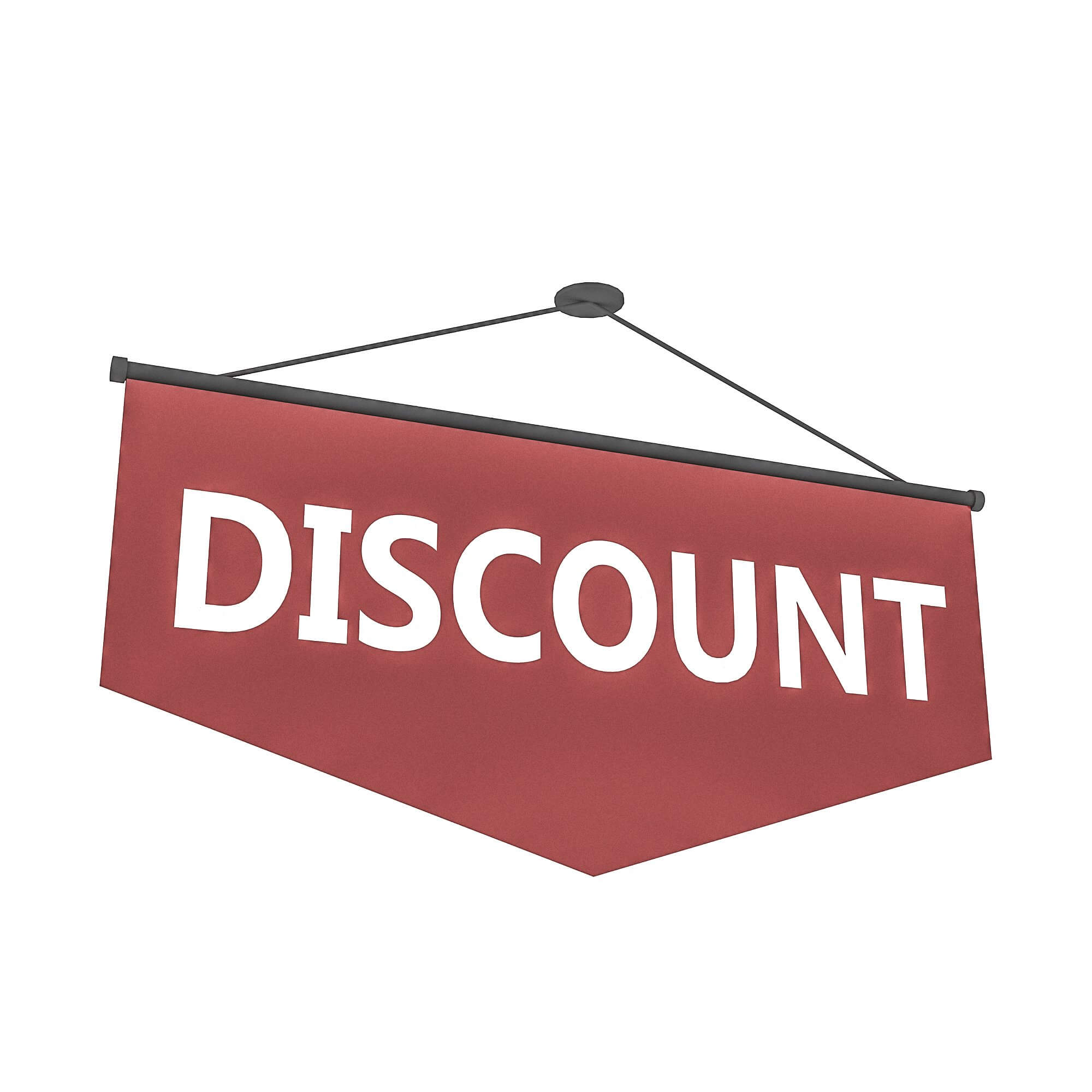 Market Discount Sign - 3D Model by nvere