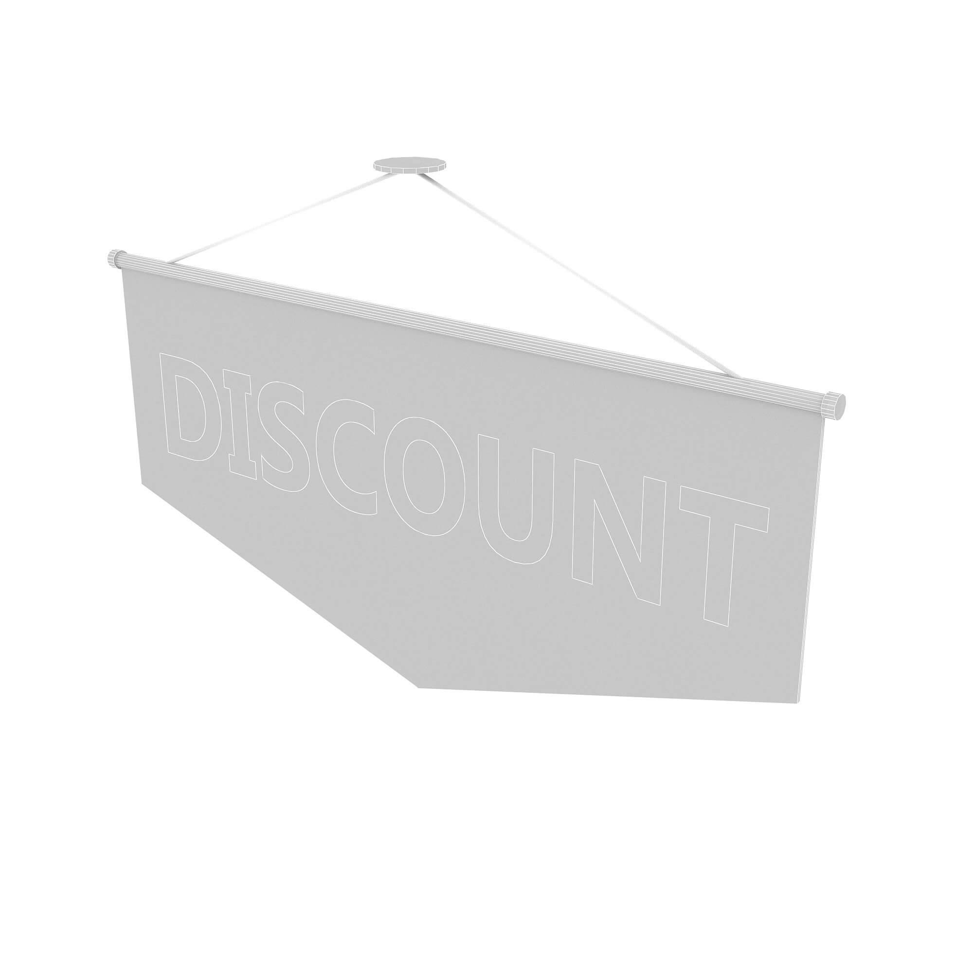 Market Discount Sign - 3D Model by nvere