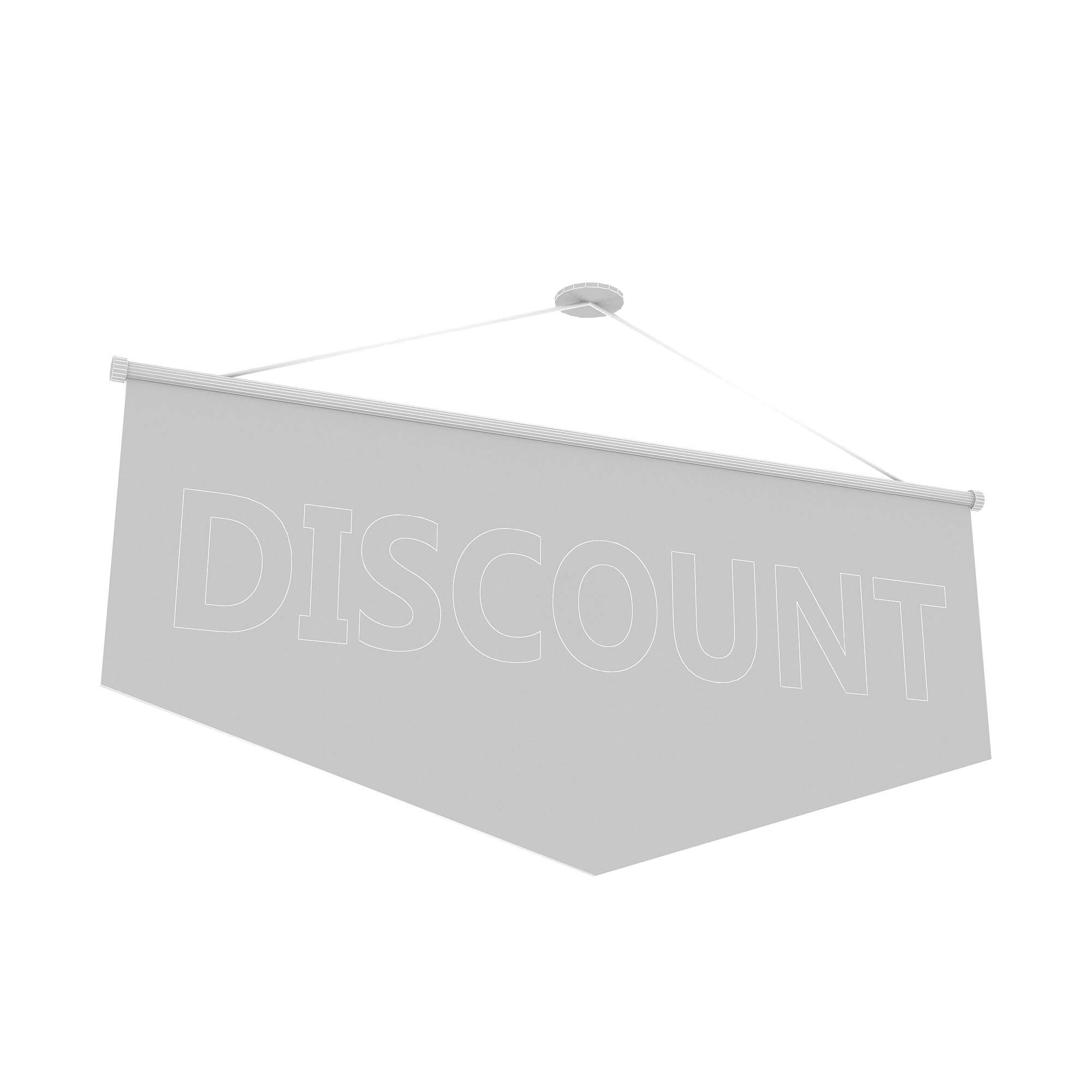 Market Discount Sign - 3D Model by nvere