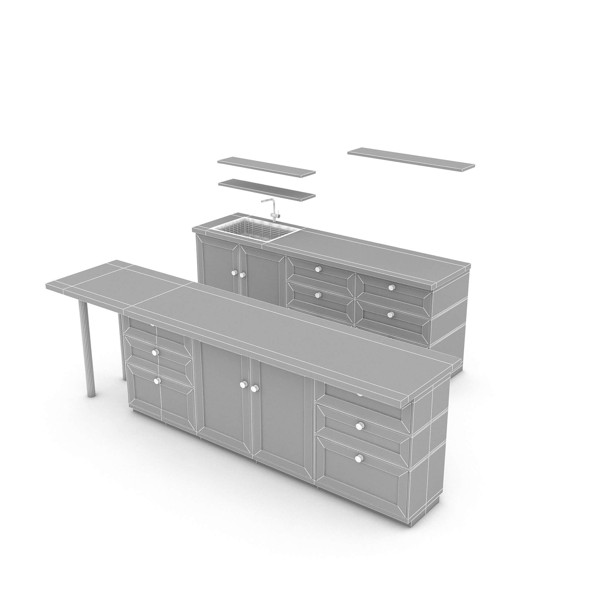 Modern Kitchen Design - 3D Model by nvere