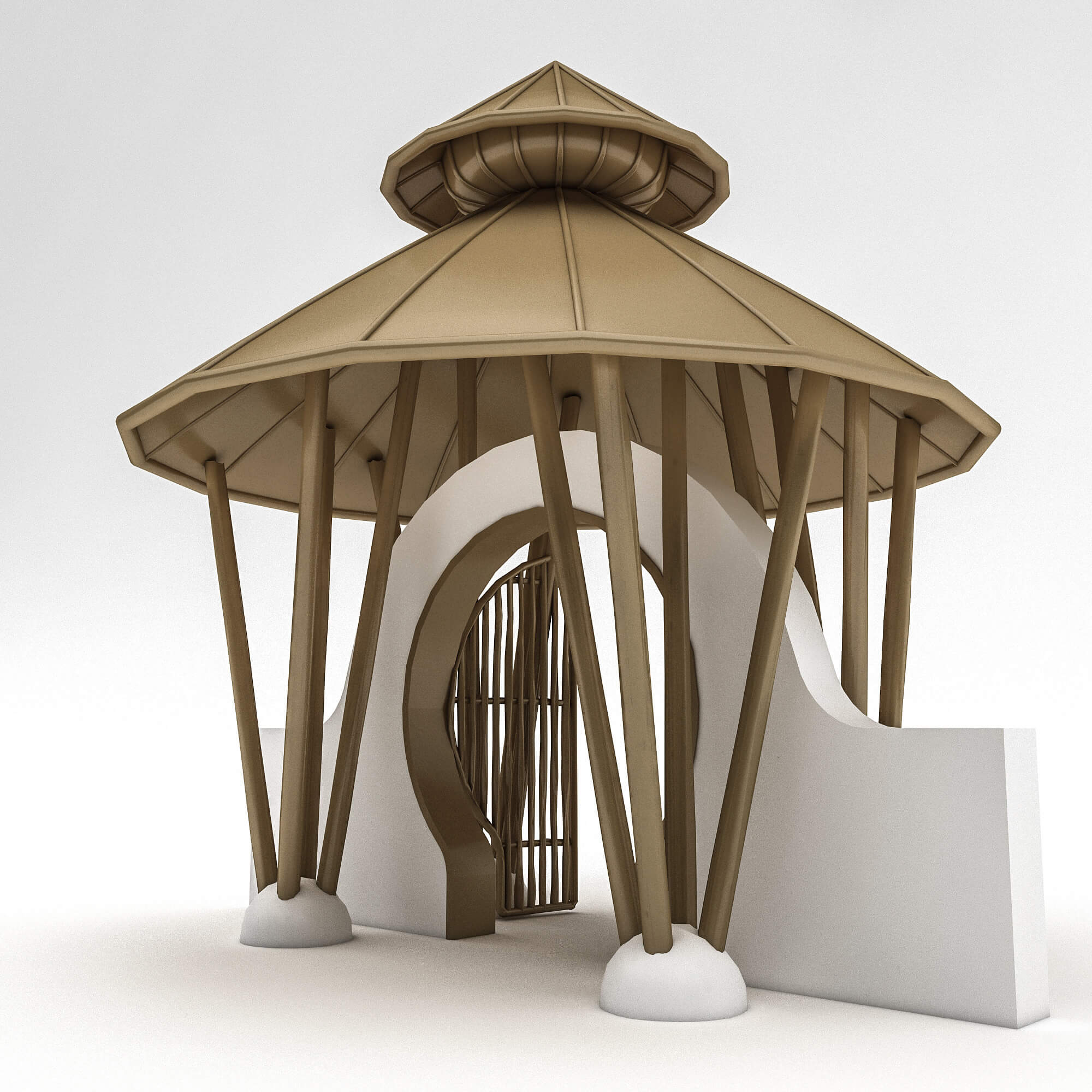 Bohemian Garden Gate - 3D Model by nvere