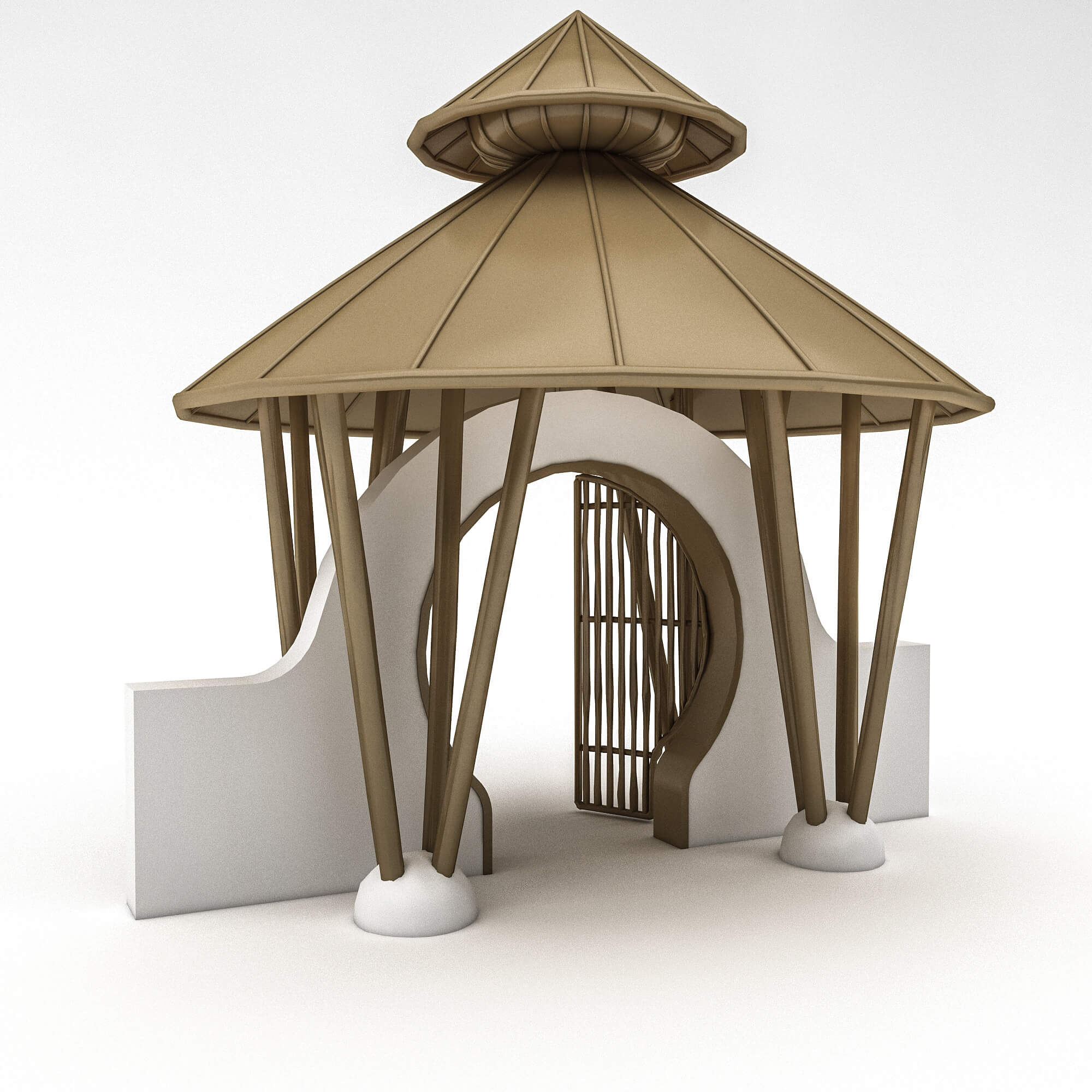 Bohemian Garden Gate - 3D Model by nvere