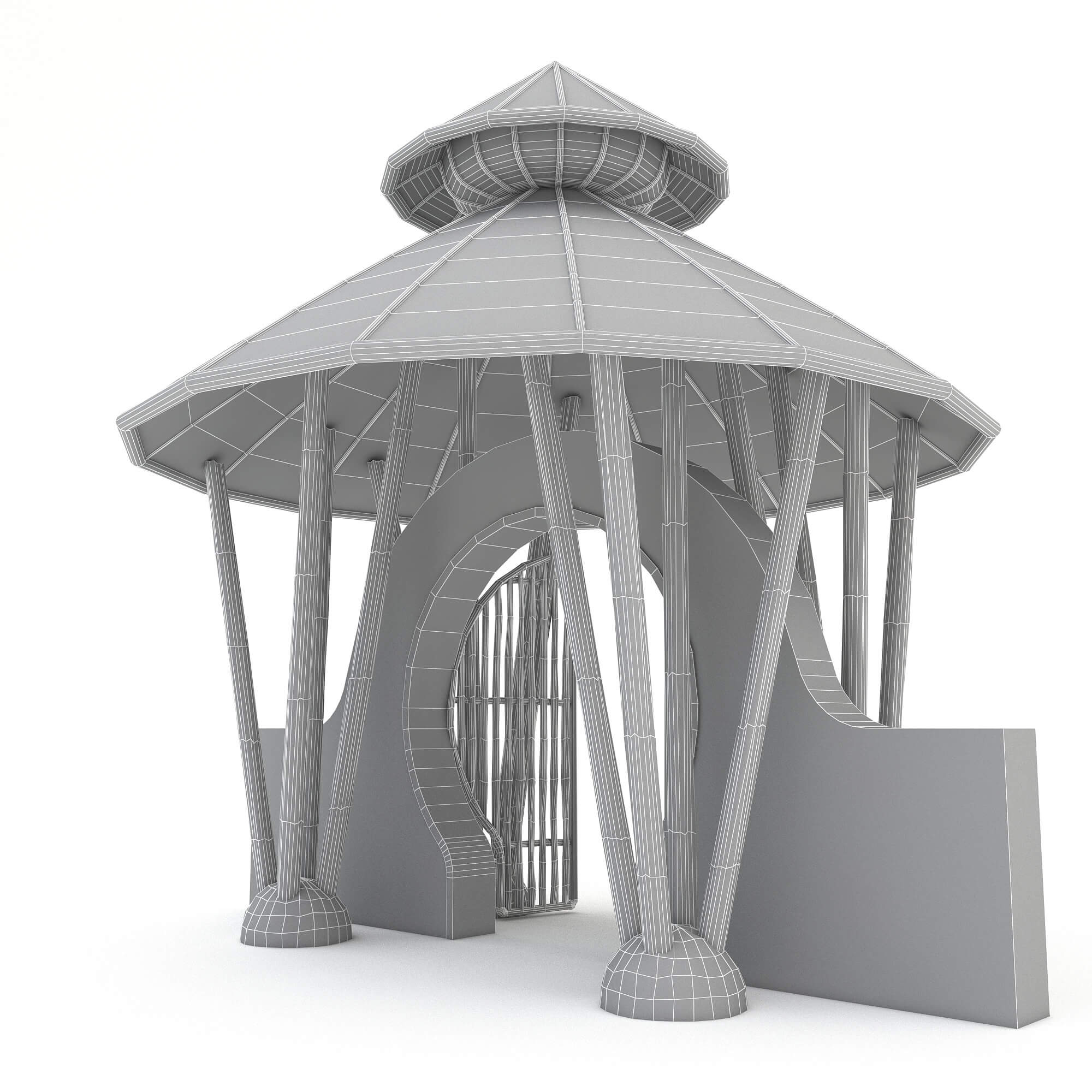 Bohemian Garden Gate - 3D Model by nvere