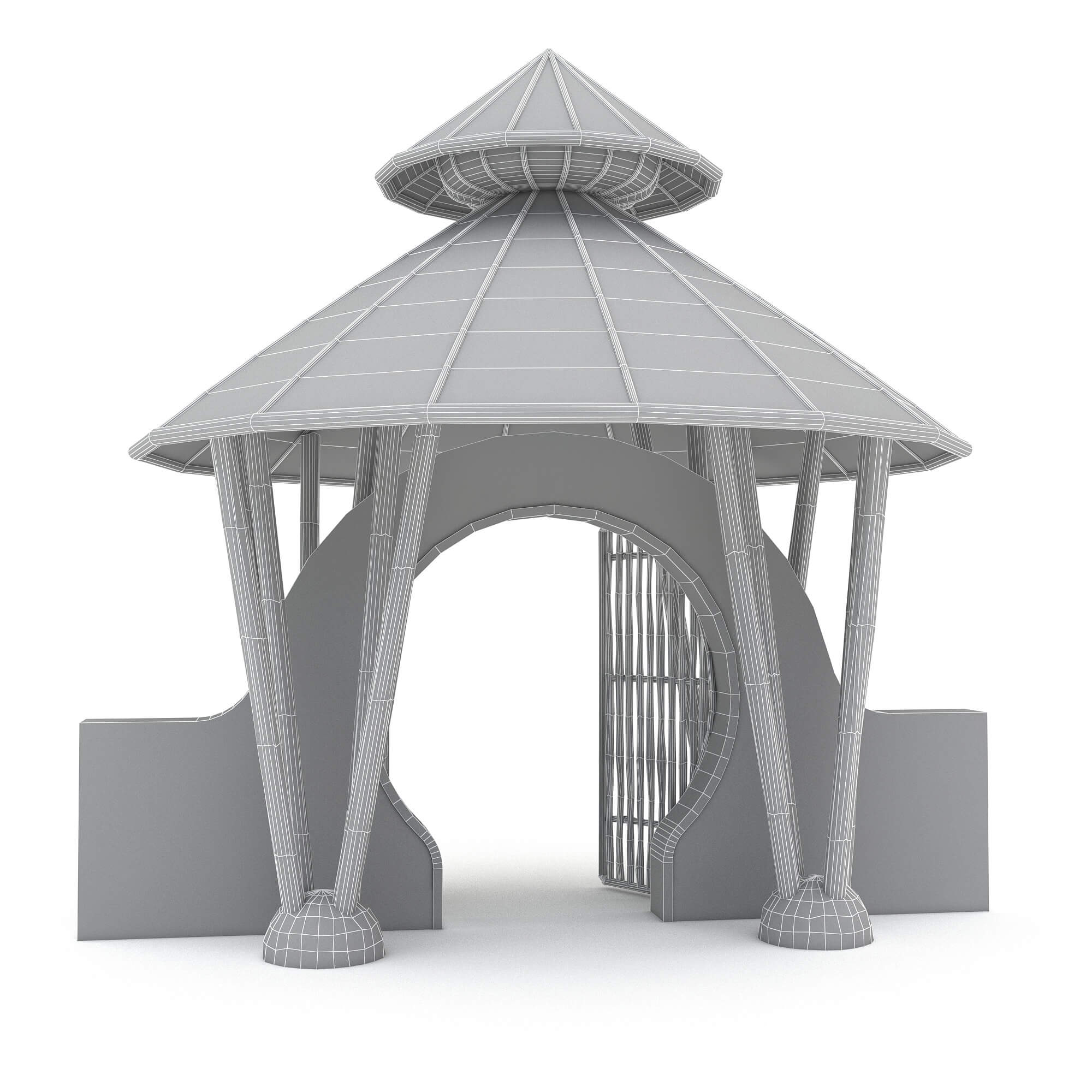 Bohemian Garden Gate - 3D Model by nvere