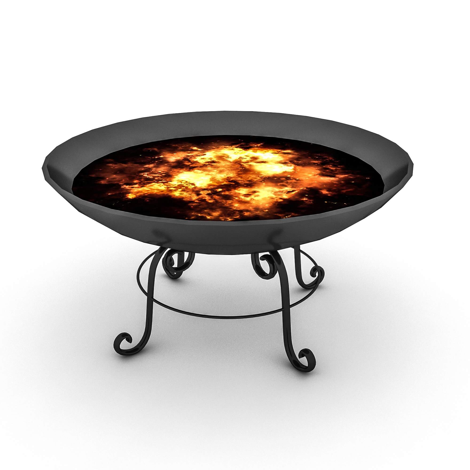 Fire Pit Barbecue - 3D Model by nvere