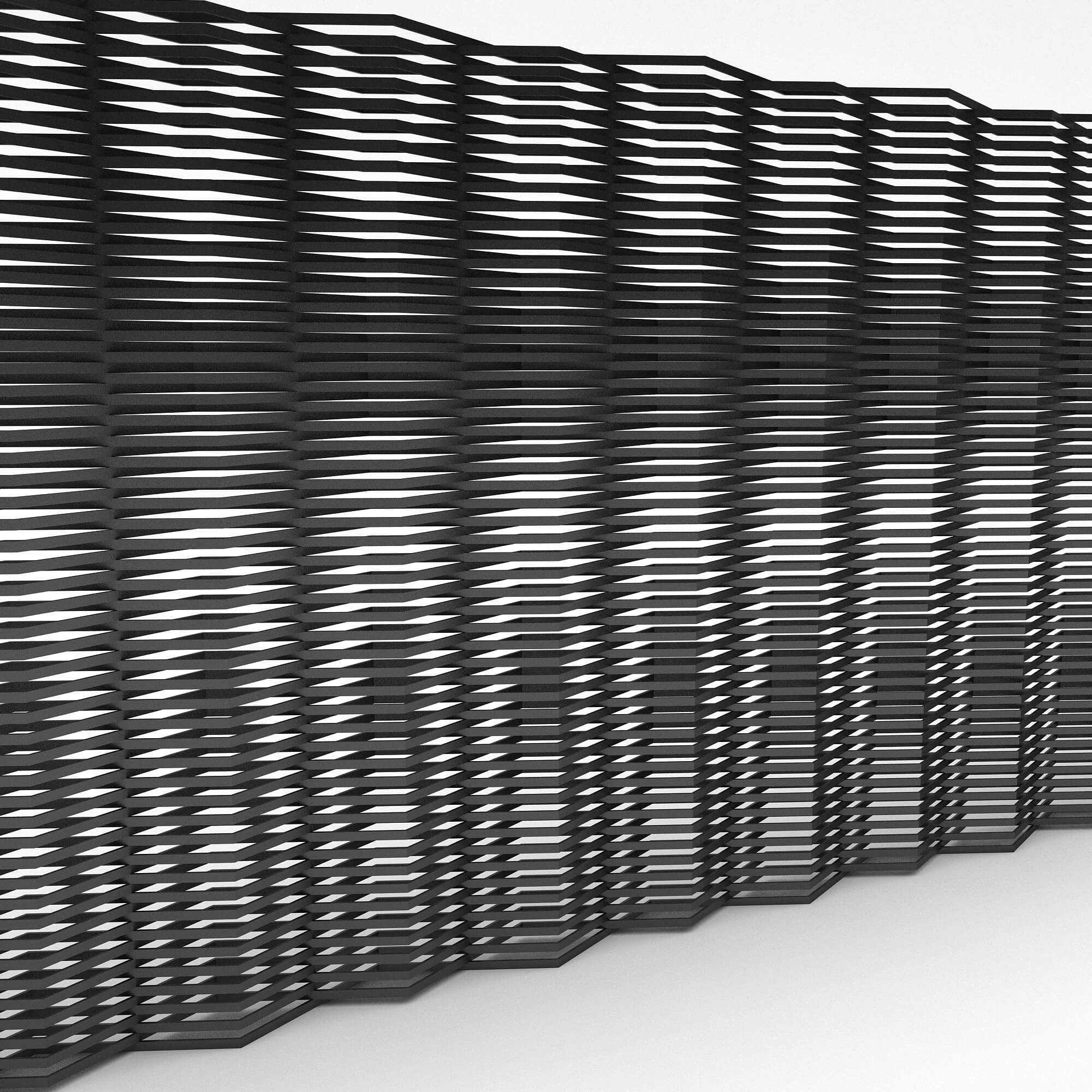 Modern Architectural Separation - 3D Model by nvere