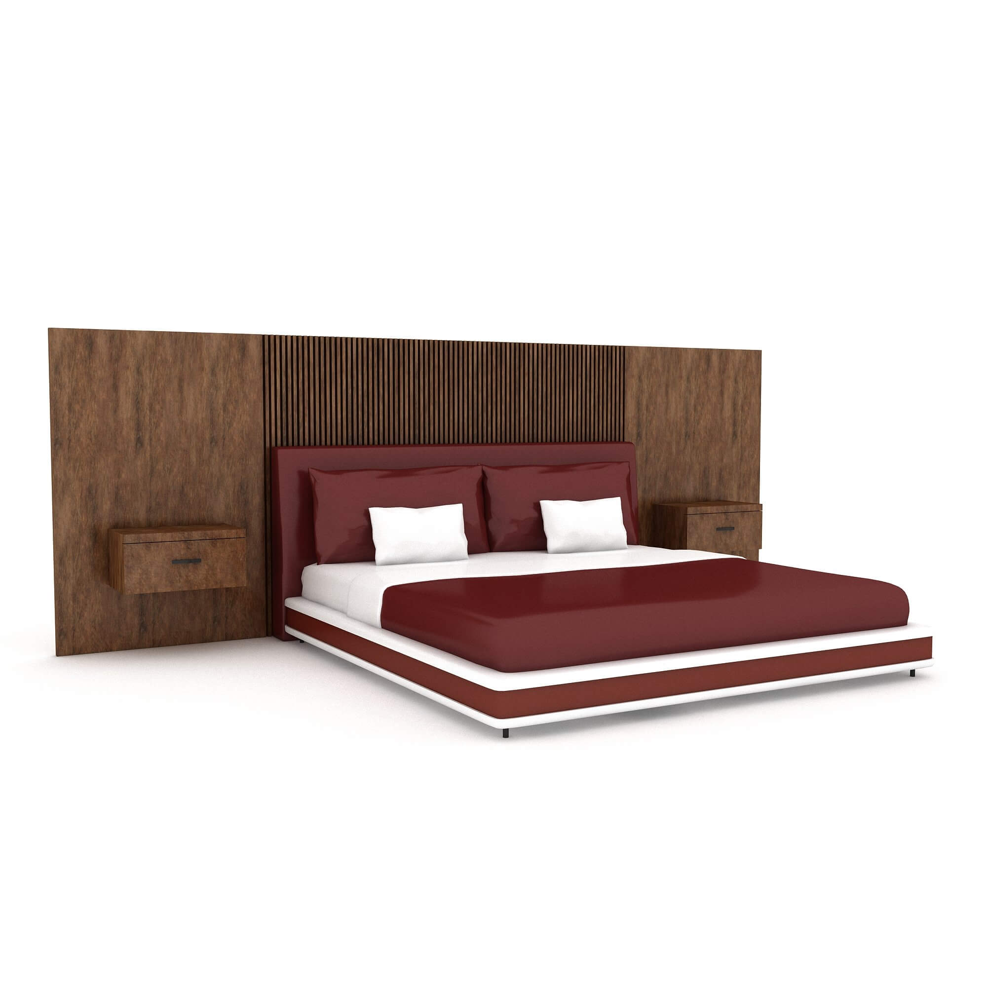 Modern Bed Design 01 - 3D Model by nvere