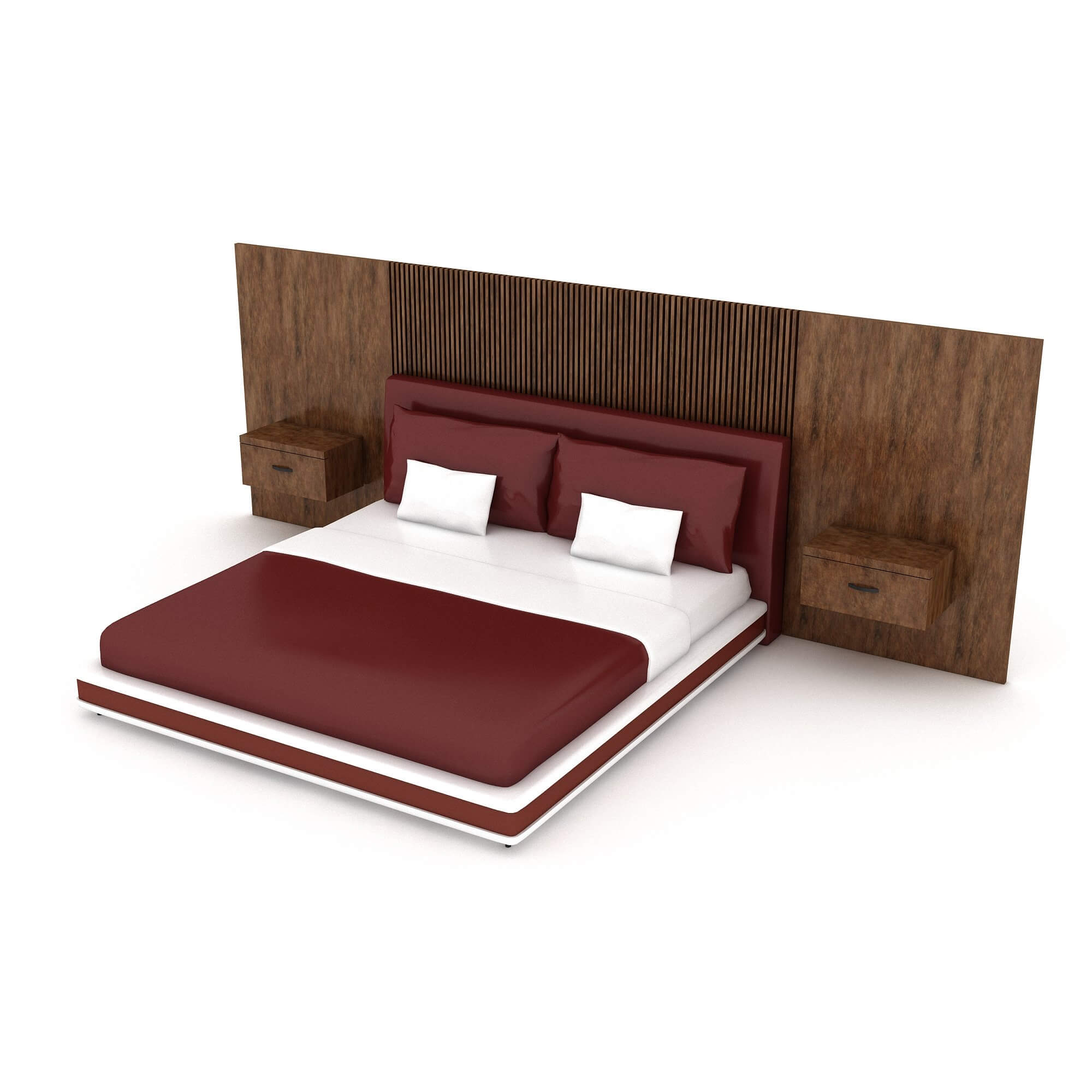 Modern Bed Design 01 - 3D Model by nvere
