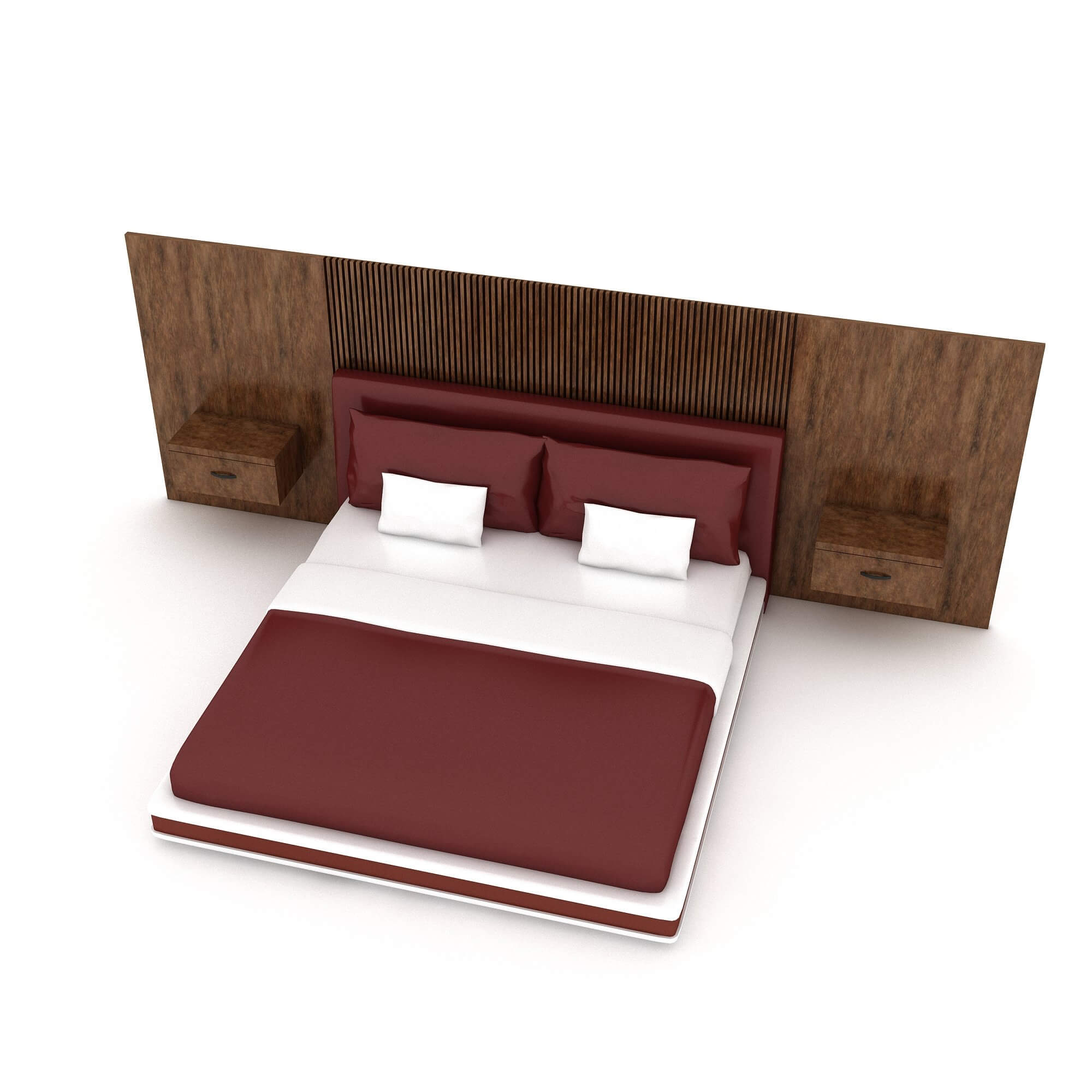 Modern Bed Design 01 - 3D Model by nvere