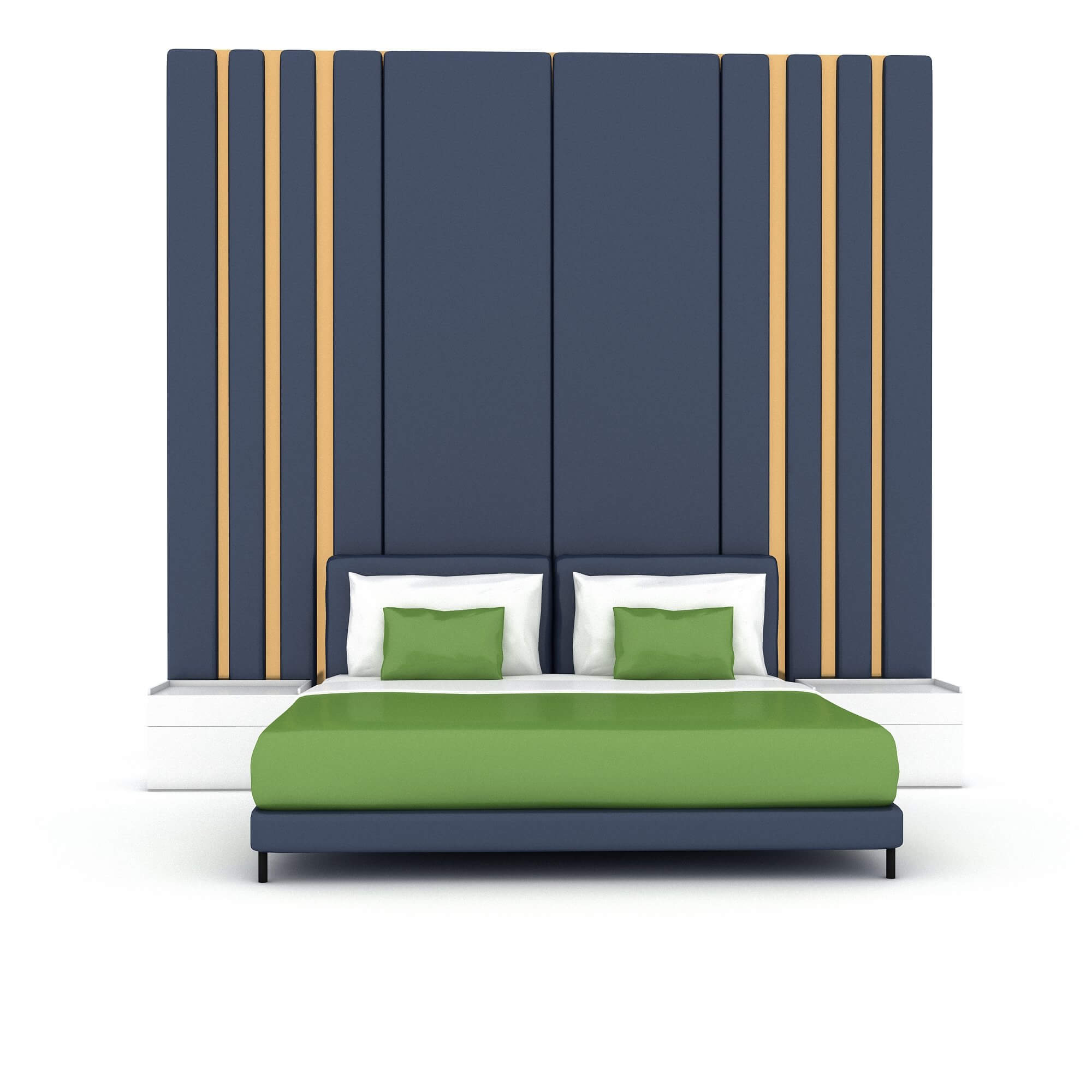 Modern Bed Design 03 - 3D Model by nvere