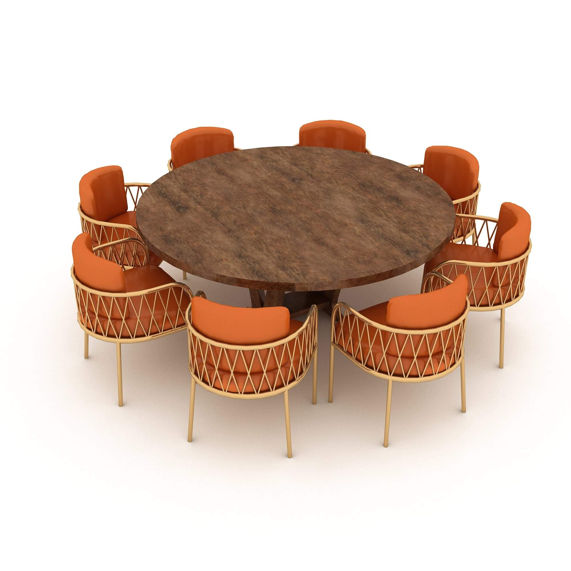 Modern Dining Table 02 - 3D Model by nvere