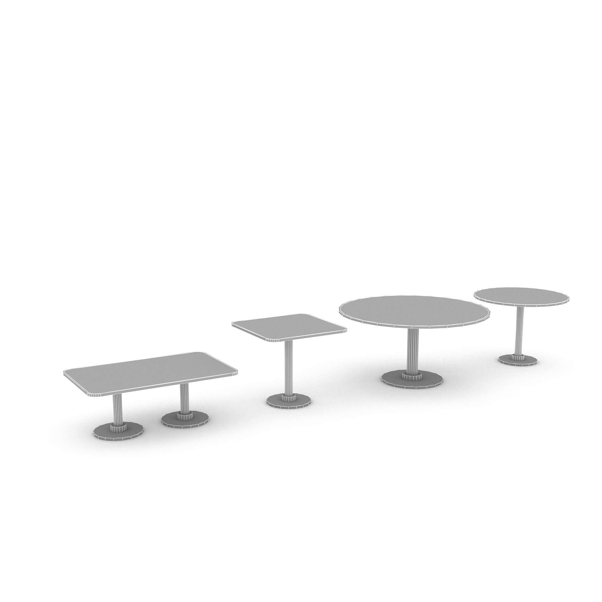 Modern Dining Table 06 - 3D Model by nvere