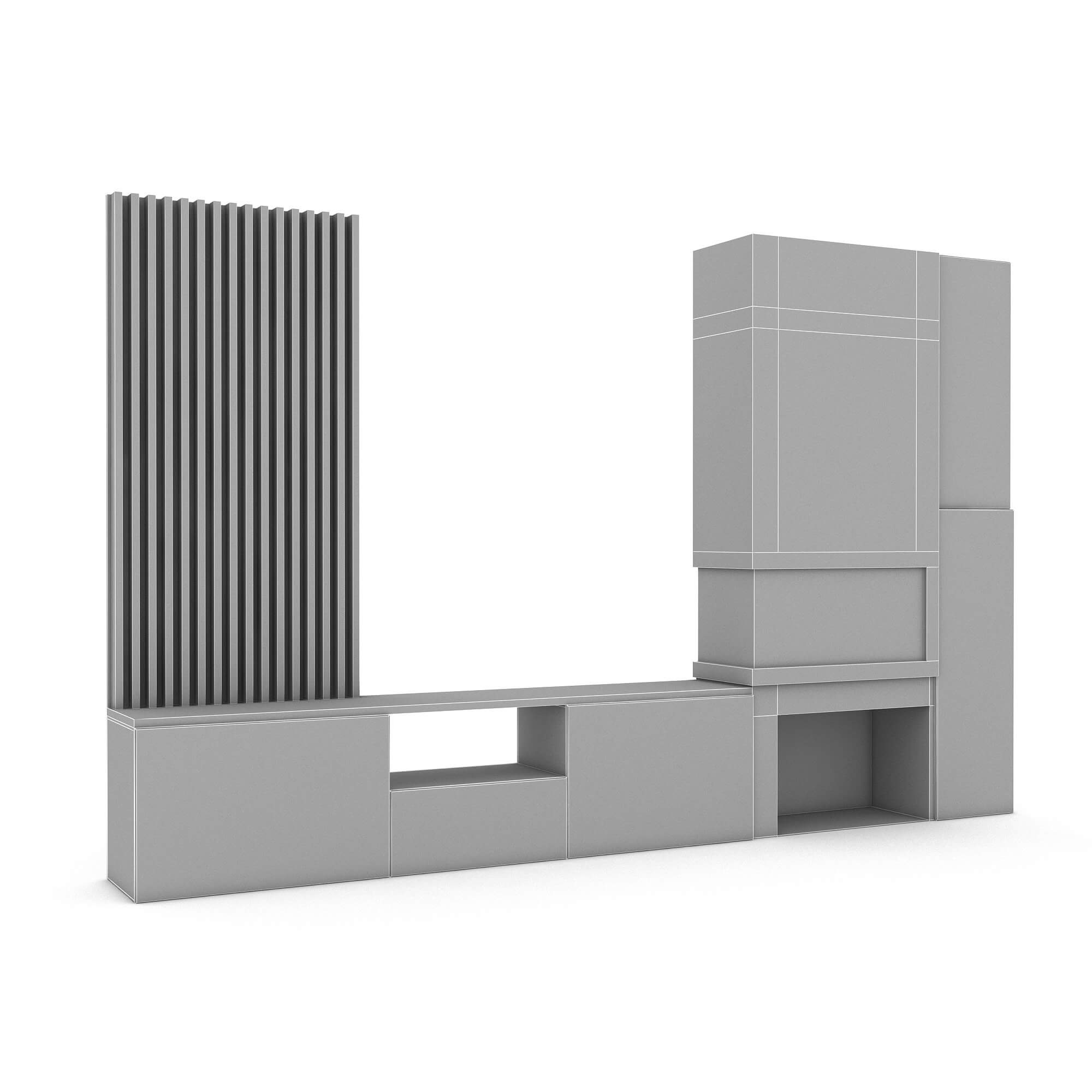 Modern TV Stand - 3D Model by nvere